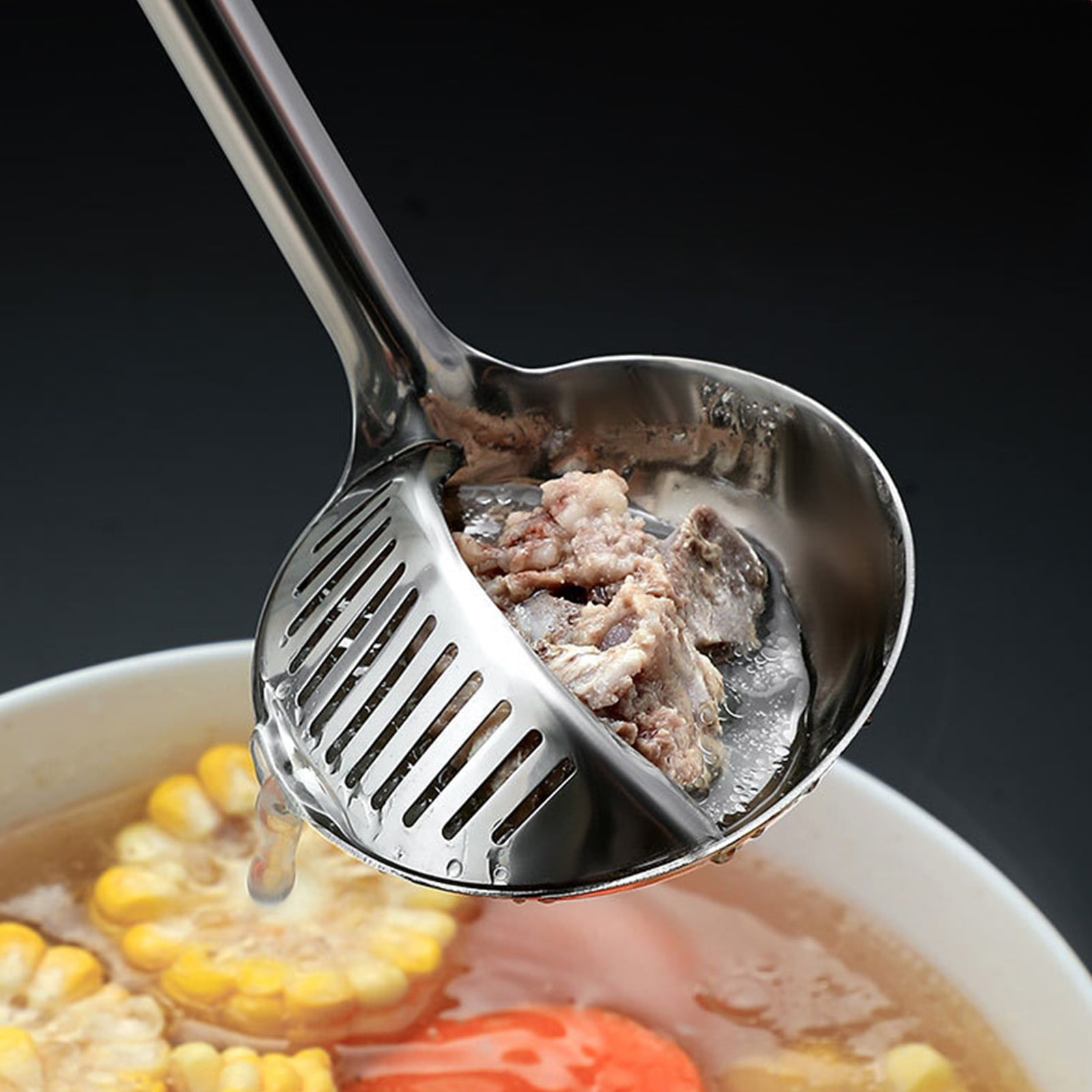 tarylea Stainless Steel Strainer Spoon Removable Soup Ladle Leakage ...