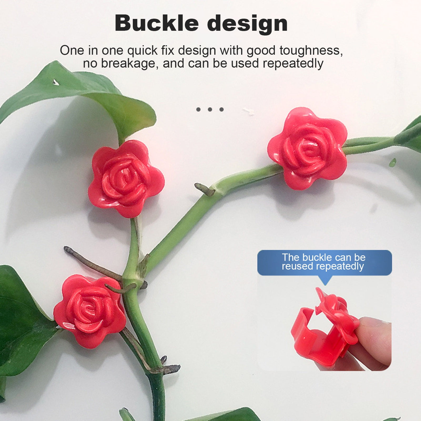 tasrioml 10Pcs Plant Climbing Wall Fixture Clip Self-Adhesive Climbing ...