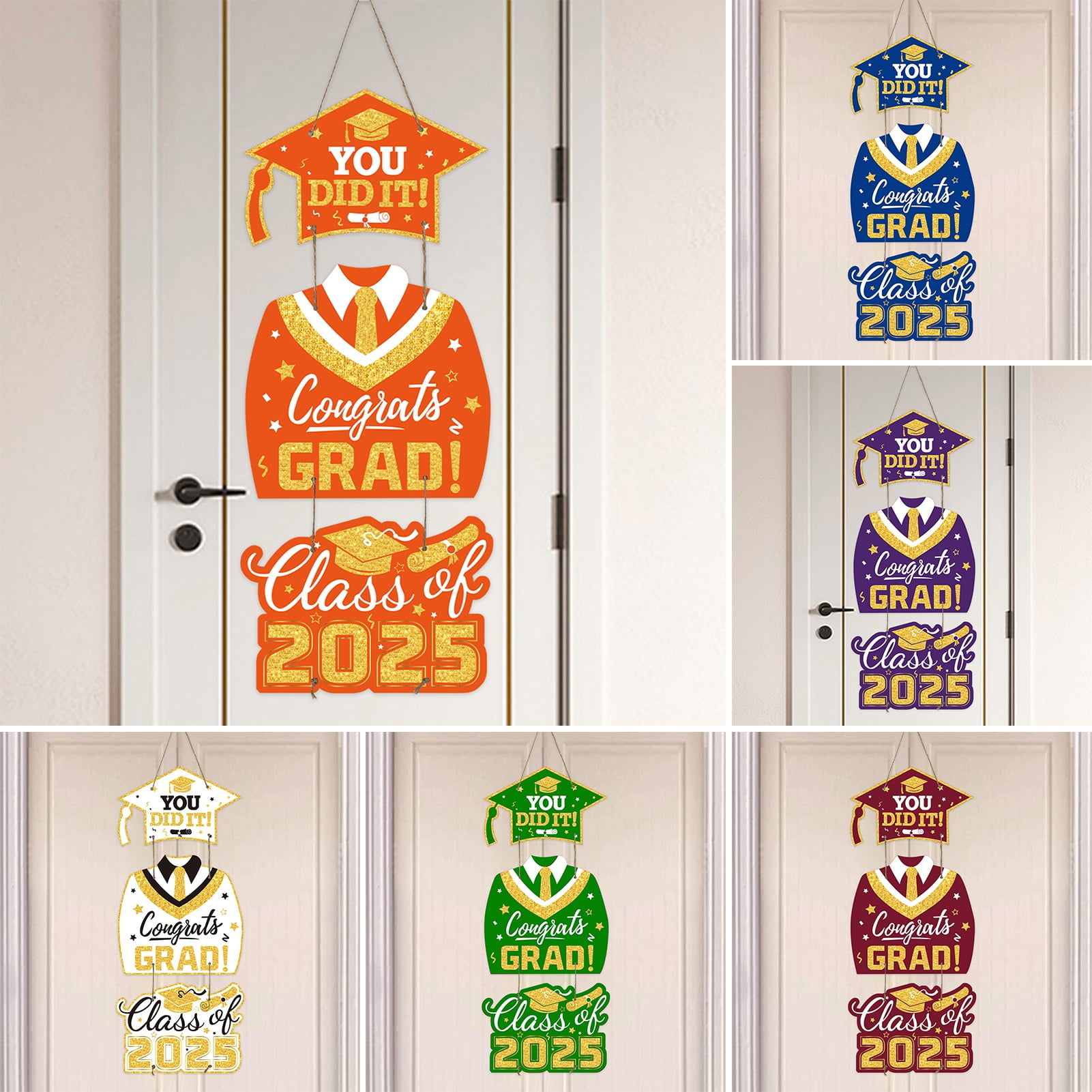 tasrioml 2025 Graduation Hanging Sign for Front Door Class of 2025 ...