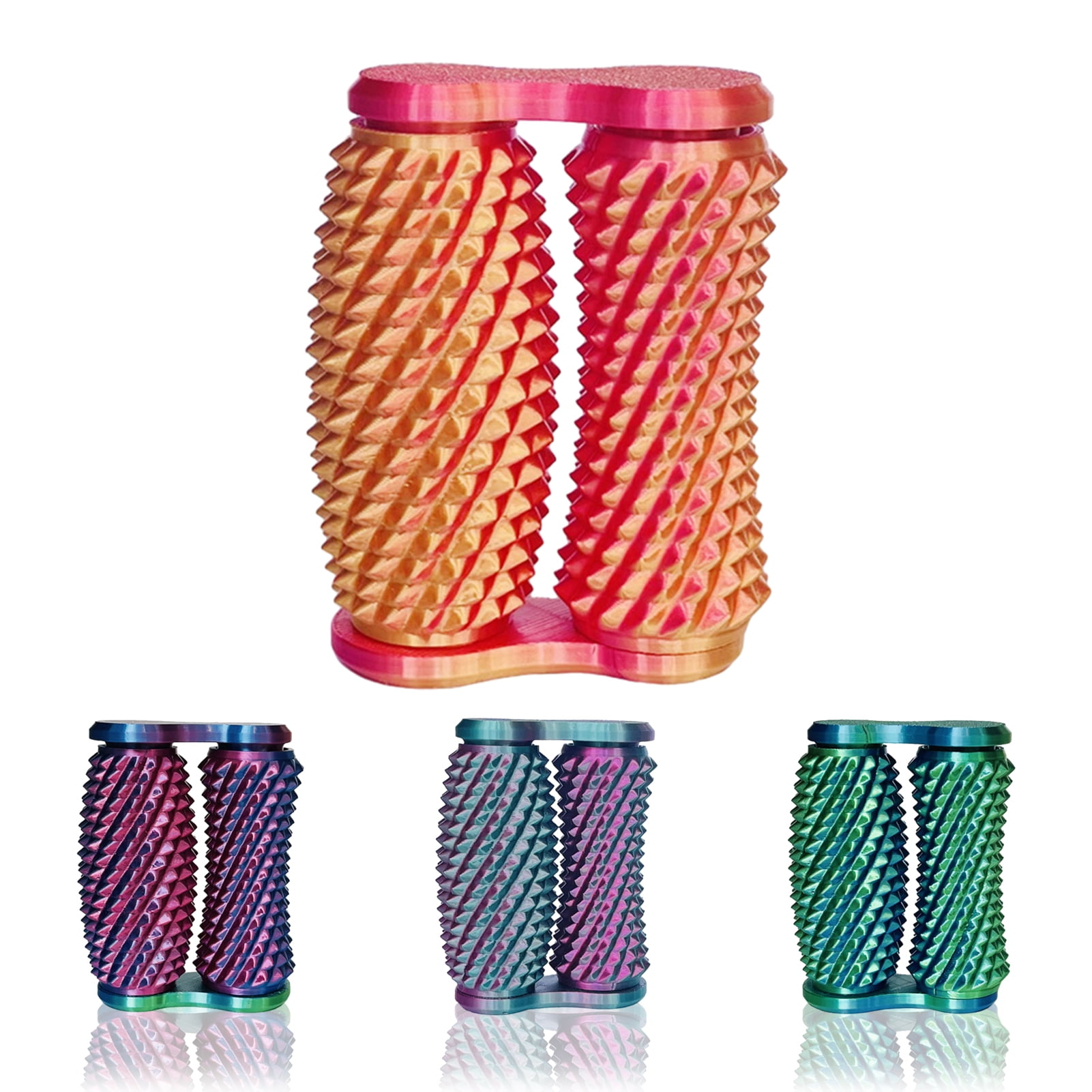 tasrioml 3D Printed Spiky Roller Fidget Toy Anxiety Stress Relief Kids ...
