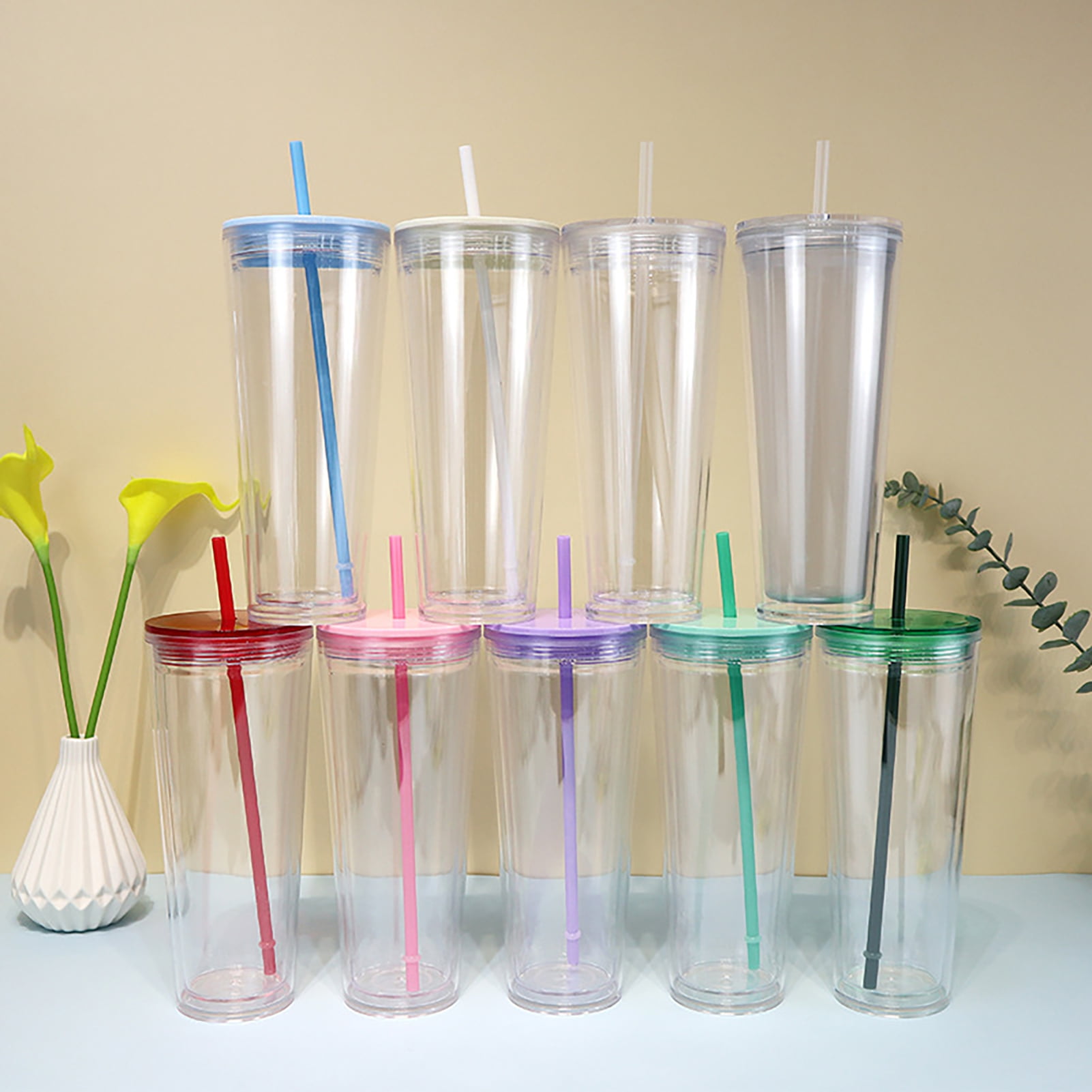 tasrioml 710ml Water Cup Safe to Use High Capacity Creative Food Grade ...