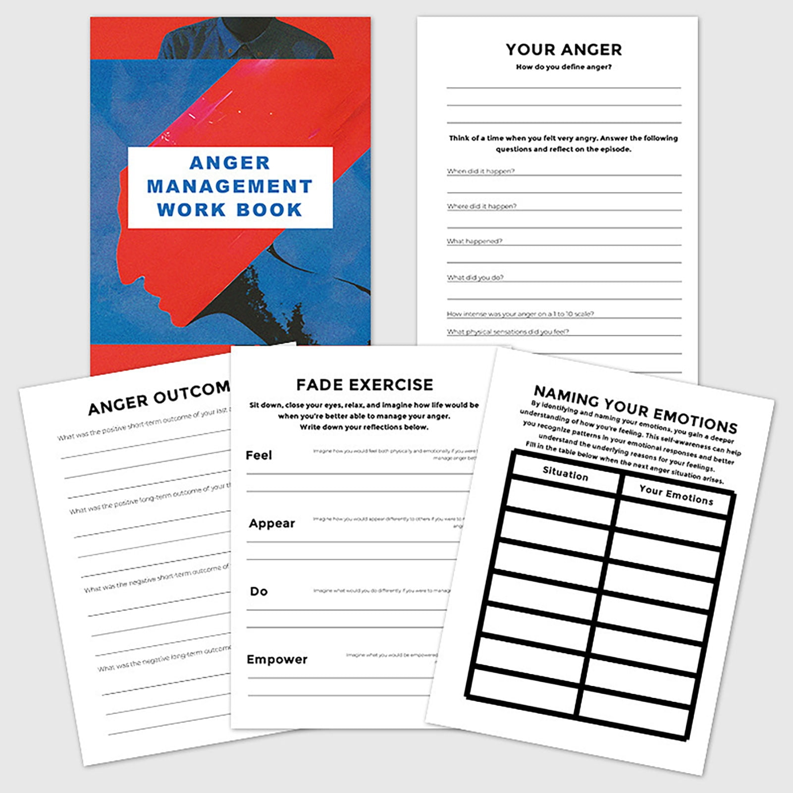 tasrioml Anger Management Workbook A Guide to Managing Your Emotions ...