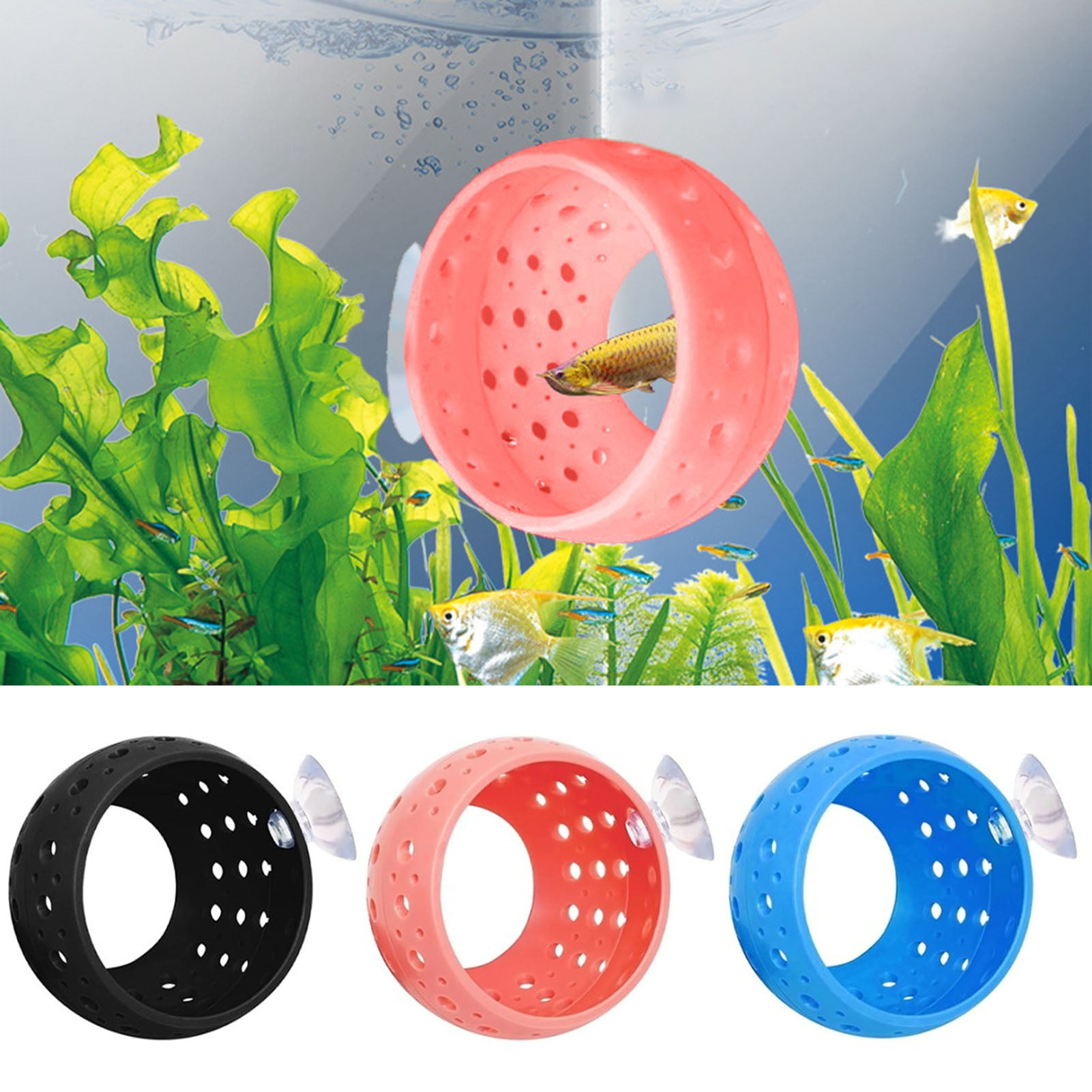 tasrioml Betta Fish Tunnel Toy Aquarium Fish Hideout with Suction Cup ...