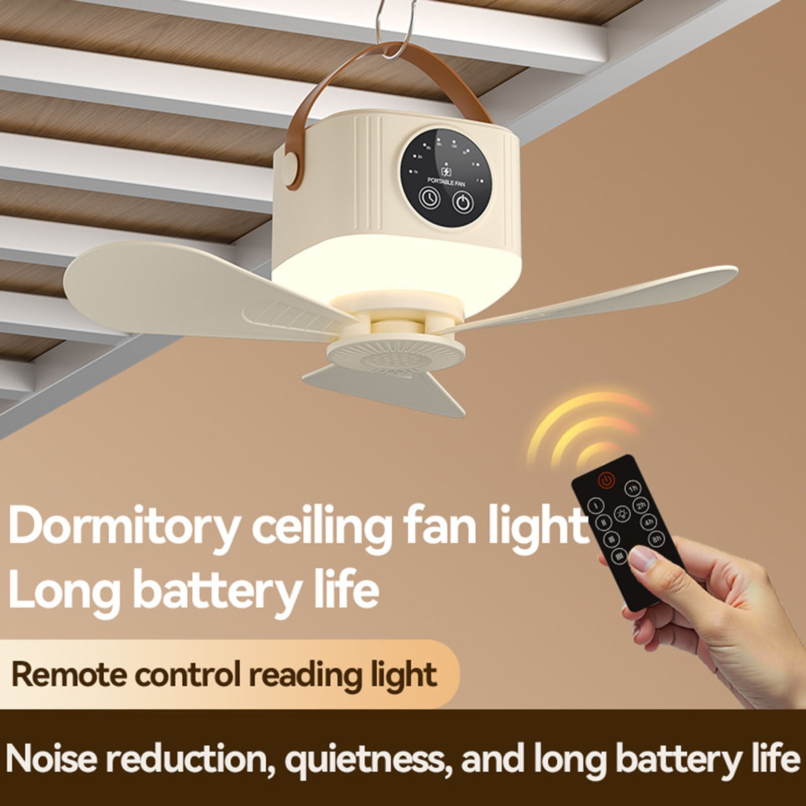 tasrioml Ceiling Fan with Remote Control Remote Control 4 Wind Speeds ...