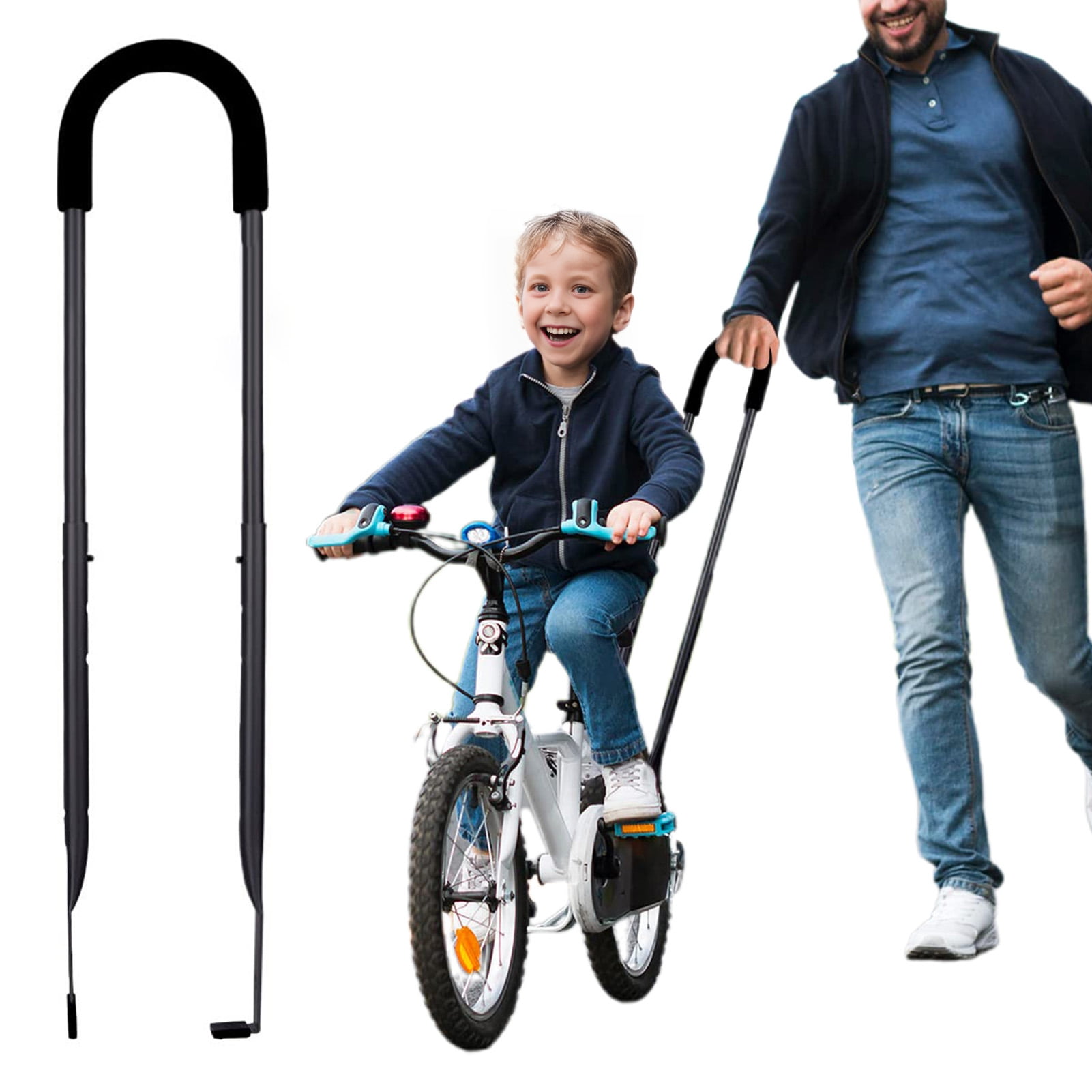 tasrioml Children Bike Safety Trainer Handle Non-slip Sponge Wrapped ...