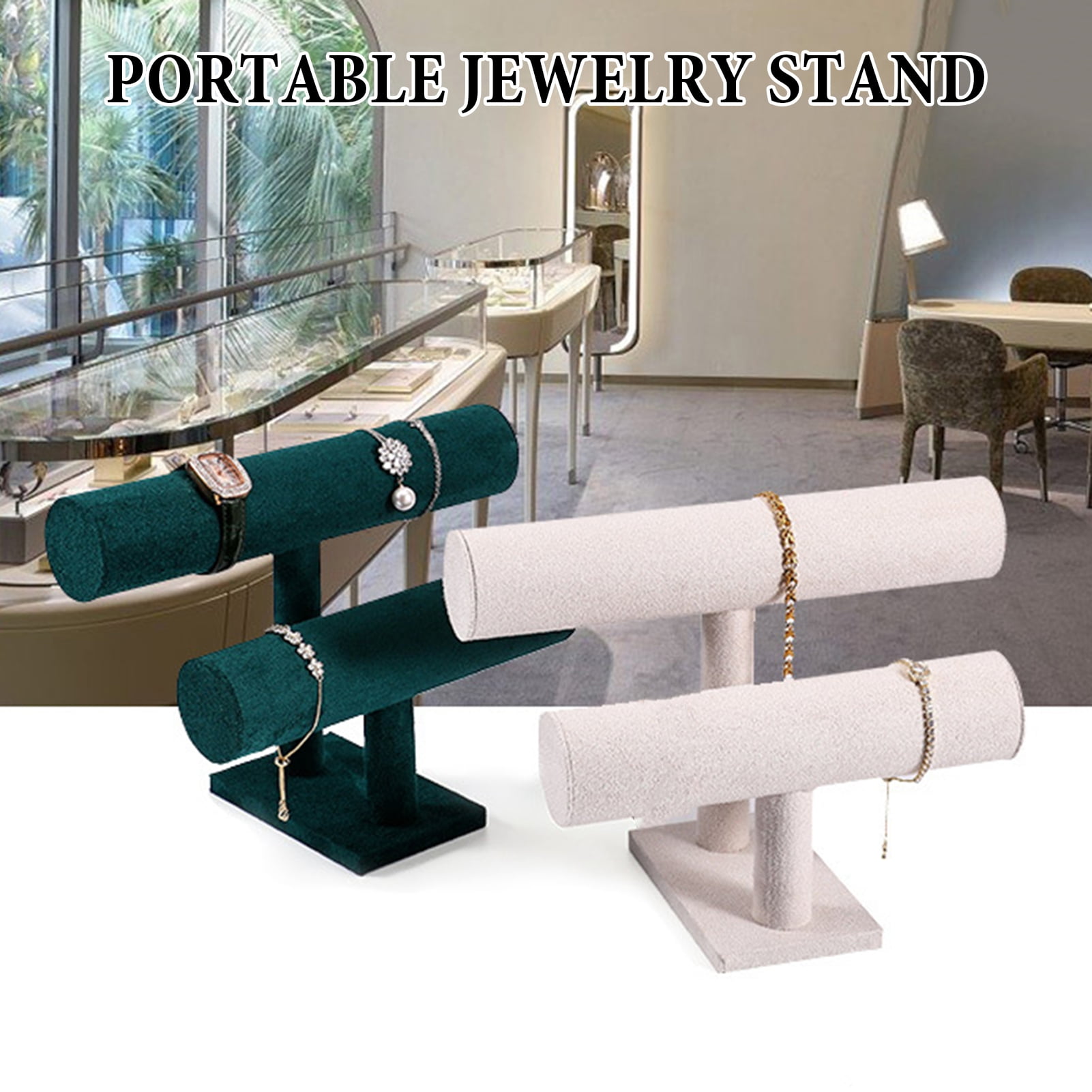 tasrioml Double-Tier Bracelet Stand Bracelet Watch Jewelry Display ...