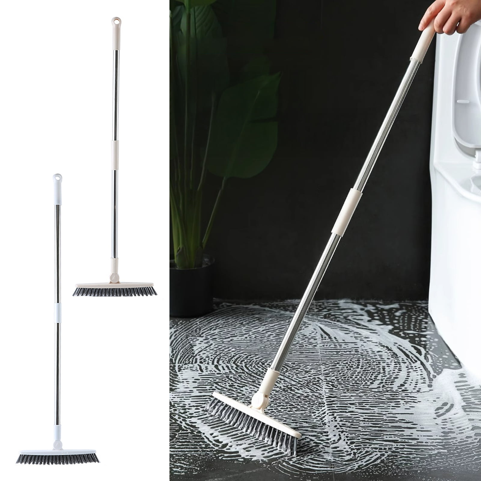 tasrioml Floor Brush Ergonomic Design Heavy-Duty Long Handle Floor ...