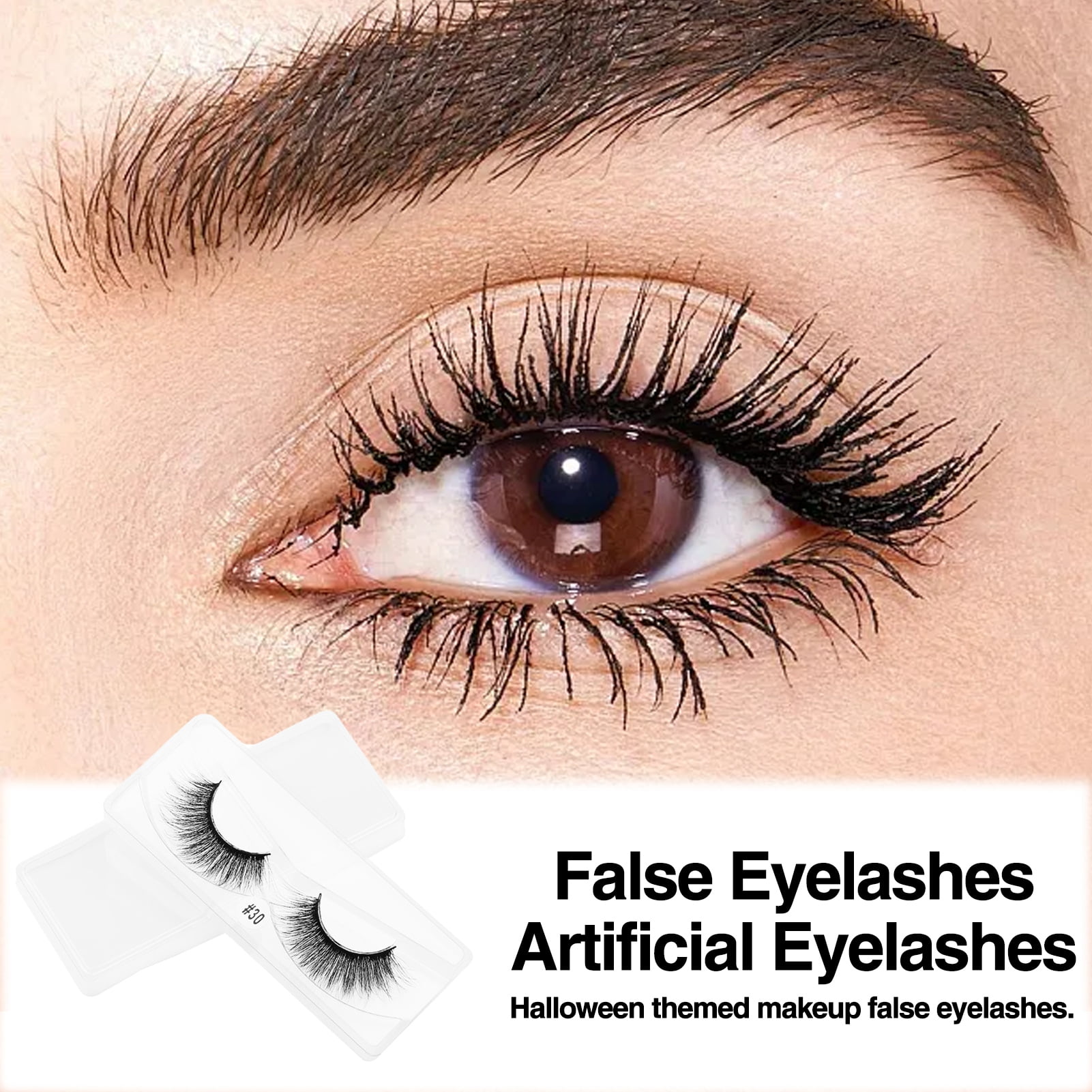 tasrioml Fluffy False Eyelashes Good Ductility Natural Curl Ultra-Thick ...