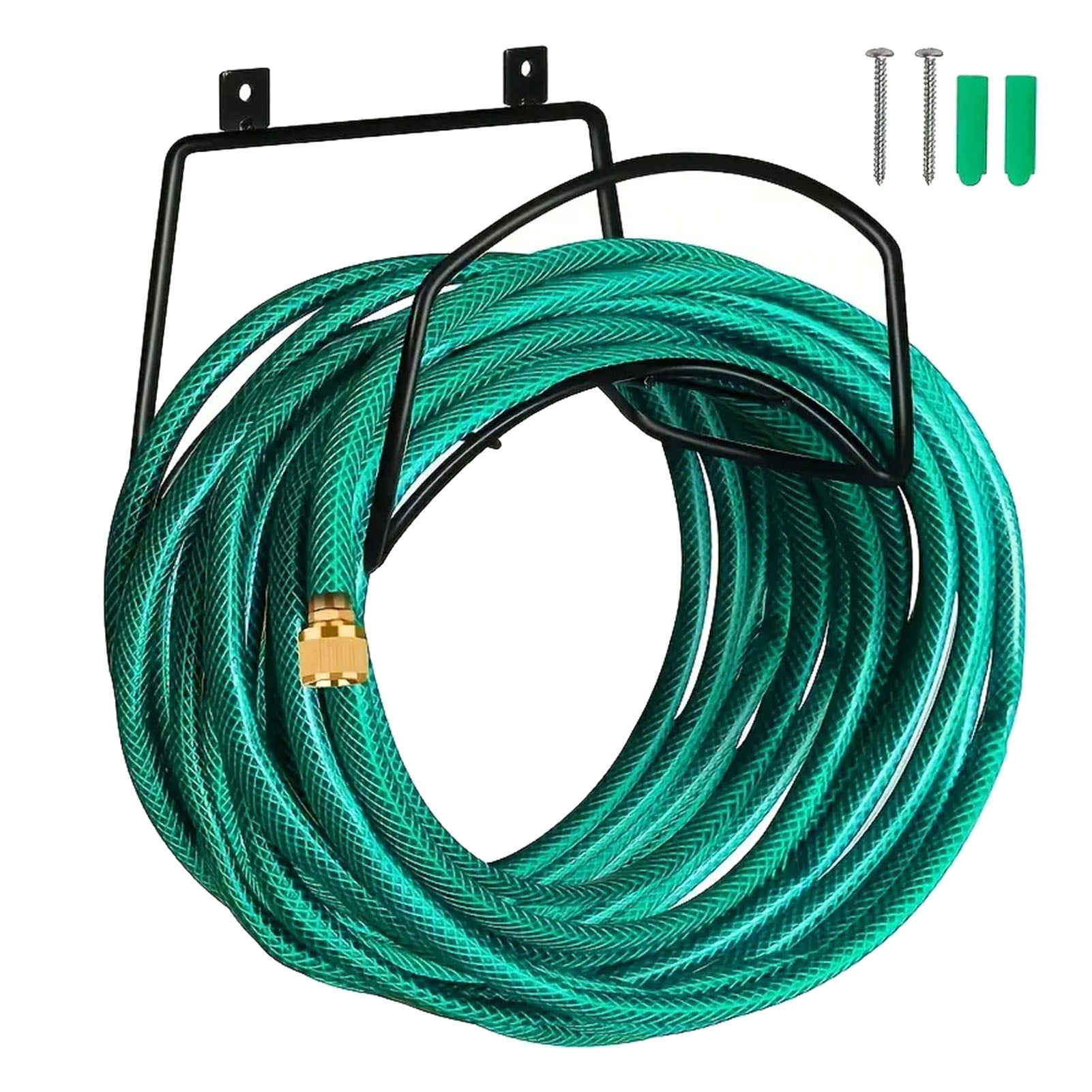 tasrioml Garden Hose Holder Heavy Duty Metal Hose Hanger Wall Mounted ...