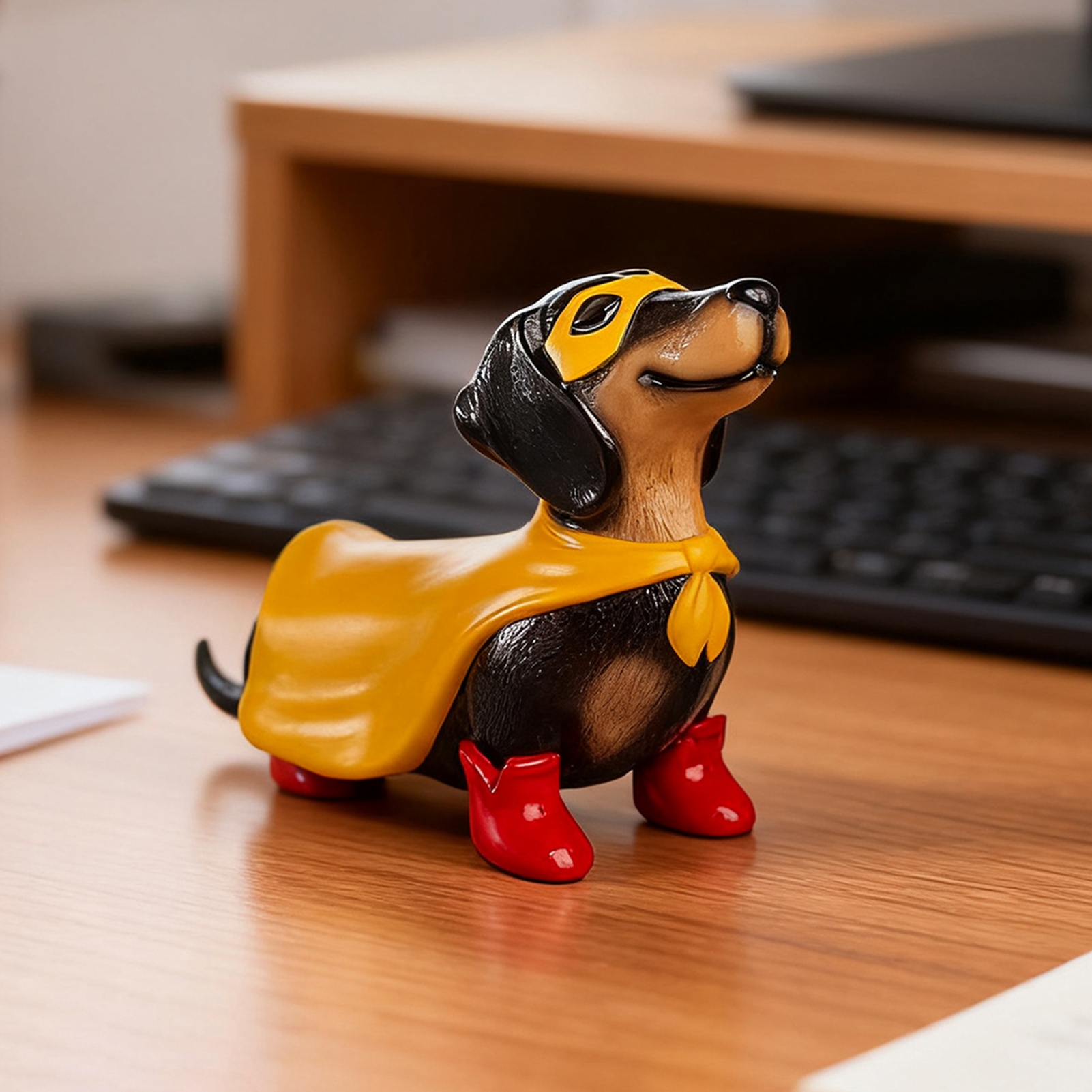 tasrioml Hero Inspired Dachshund Ornament Yellow Cloak Red Boots ...