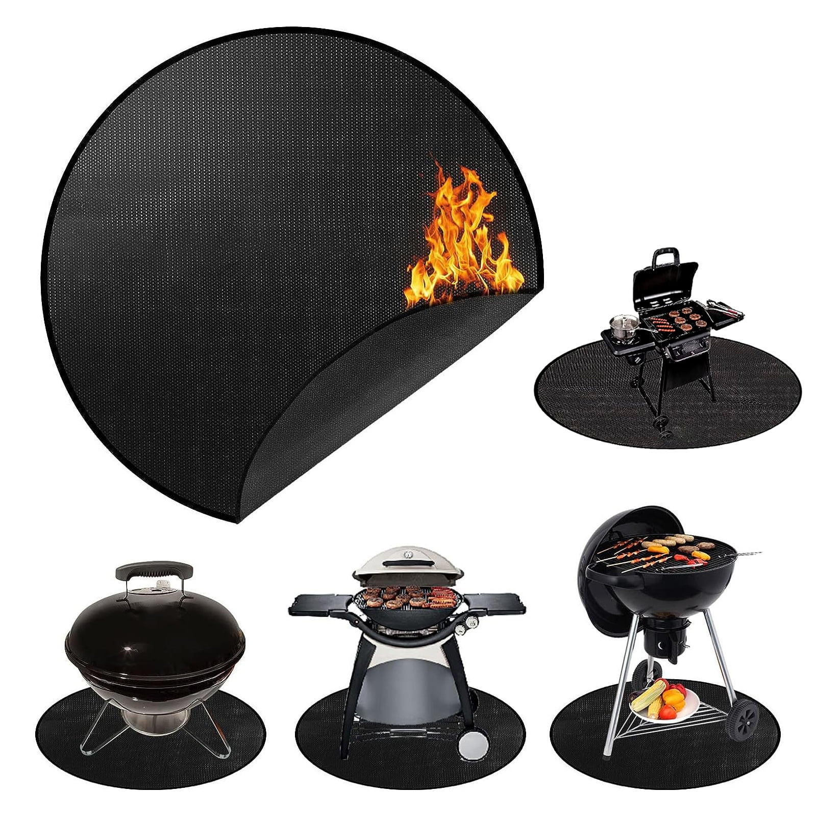 tasrioml Outdoor Fireproof Mat Heat-Resistant Flame Retardant Anti-slip ...