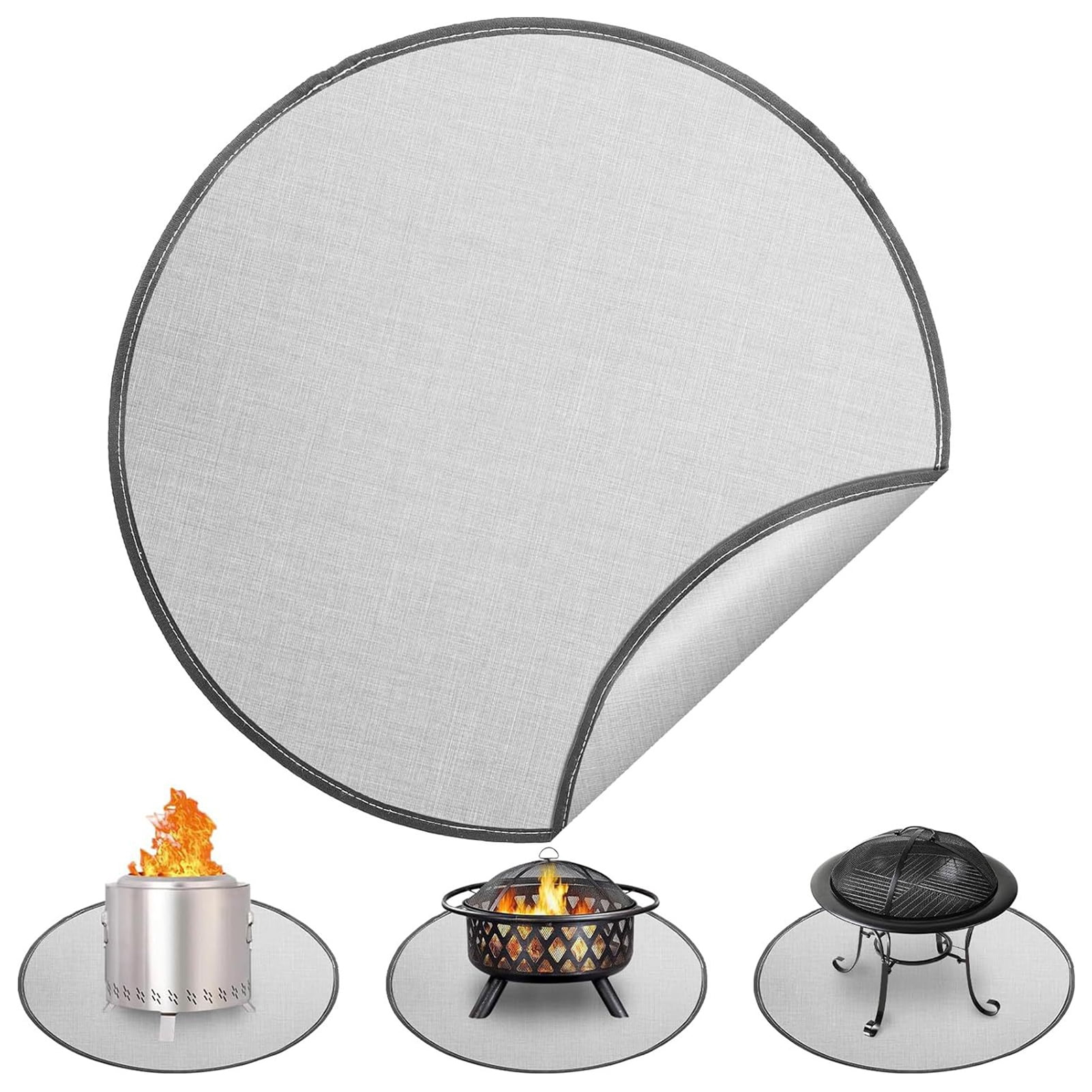 tasrioml Outdoor Fireproof Mat Heat-Resistant Flame Retardant Anti-slip ...