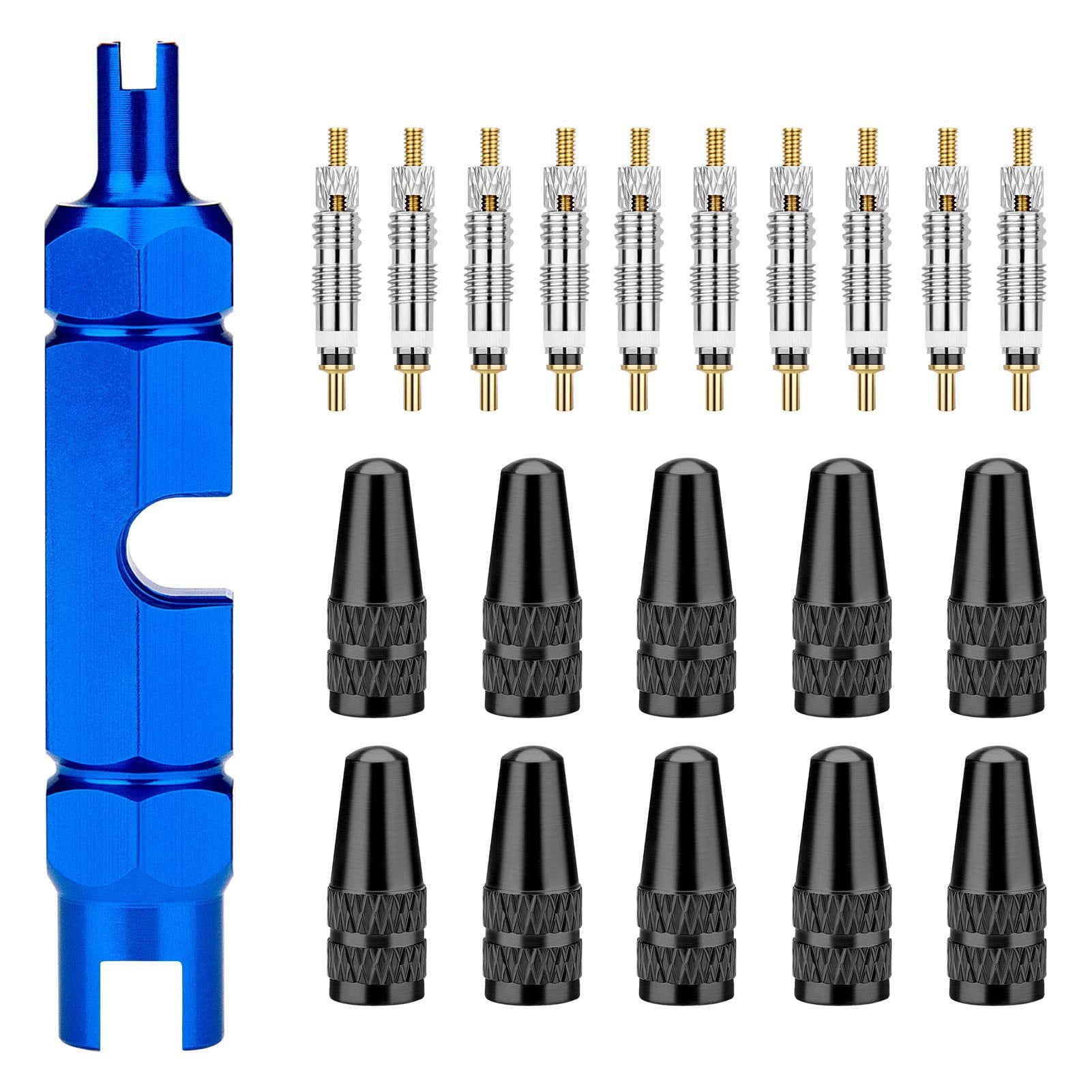 tasrioml Presta Valve Core Kit Rustproof Corrosion Resistant Reliable ...