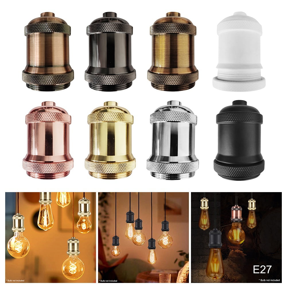 tasrioml Retro Aluminum E27 Ceiling Lamp Holder Pendant Light Socket ...