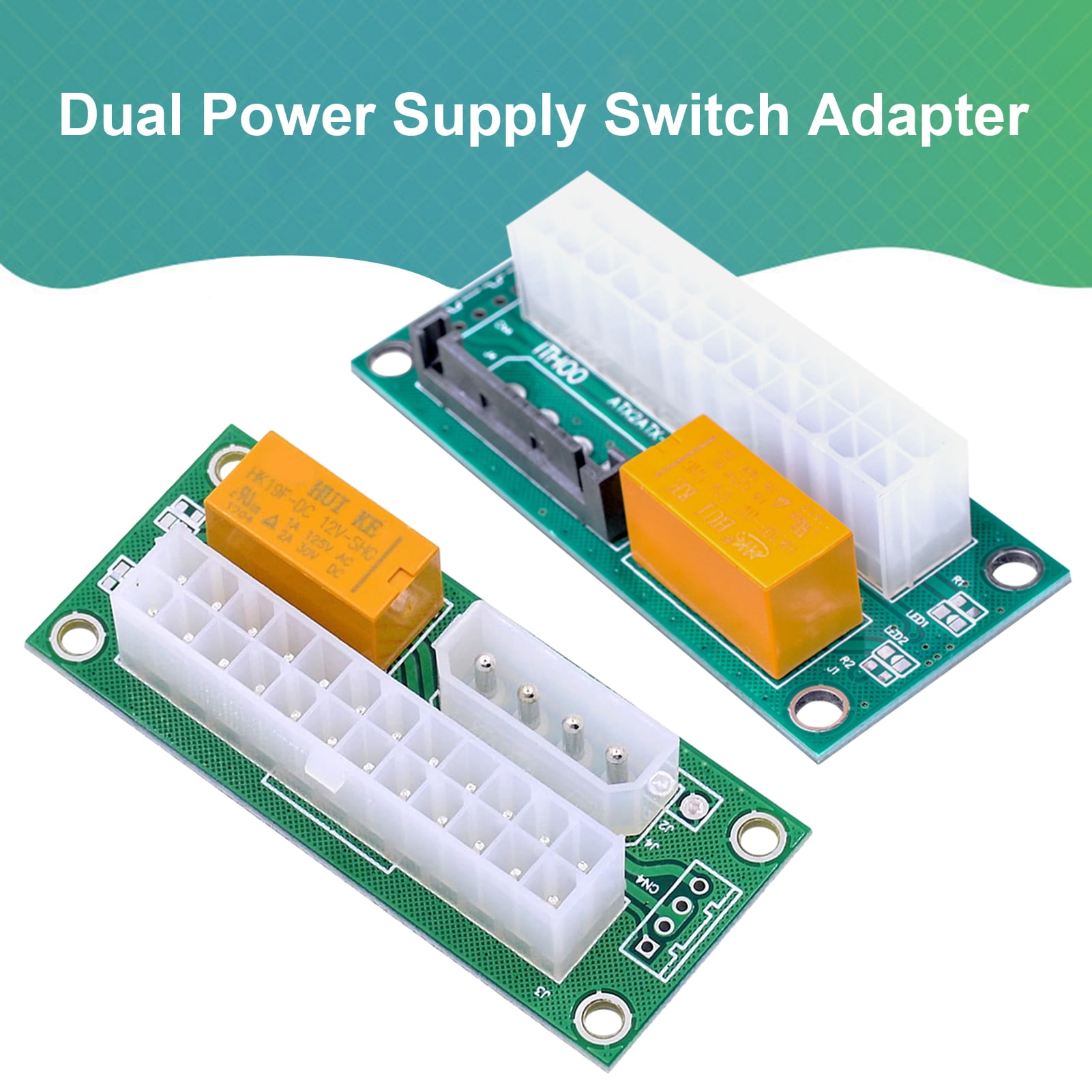 tasrioml SATA Power Supply Adapter 24Pin to 4Pin Adapter Card Multiple ...