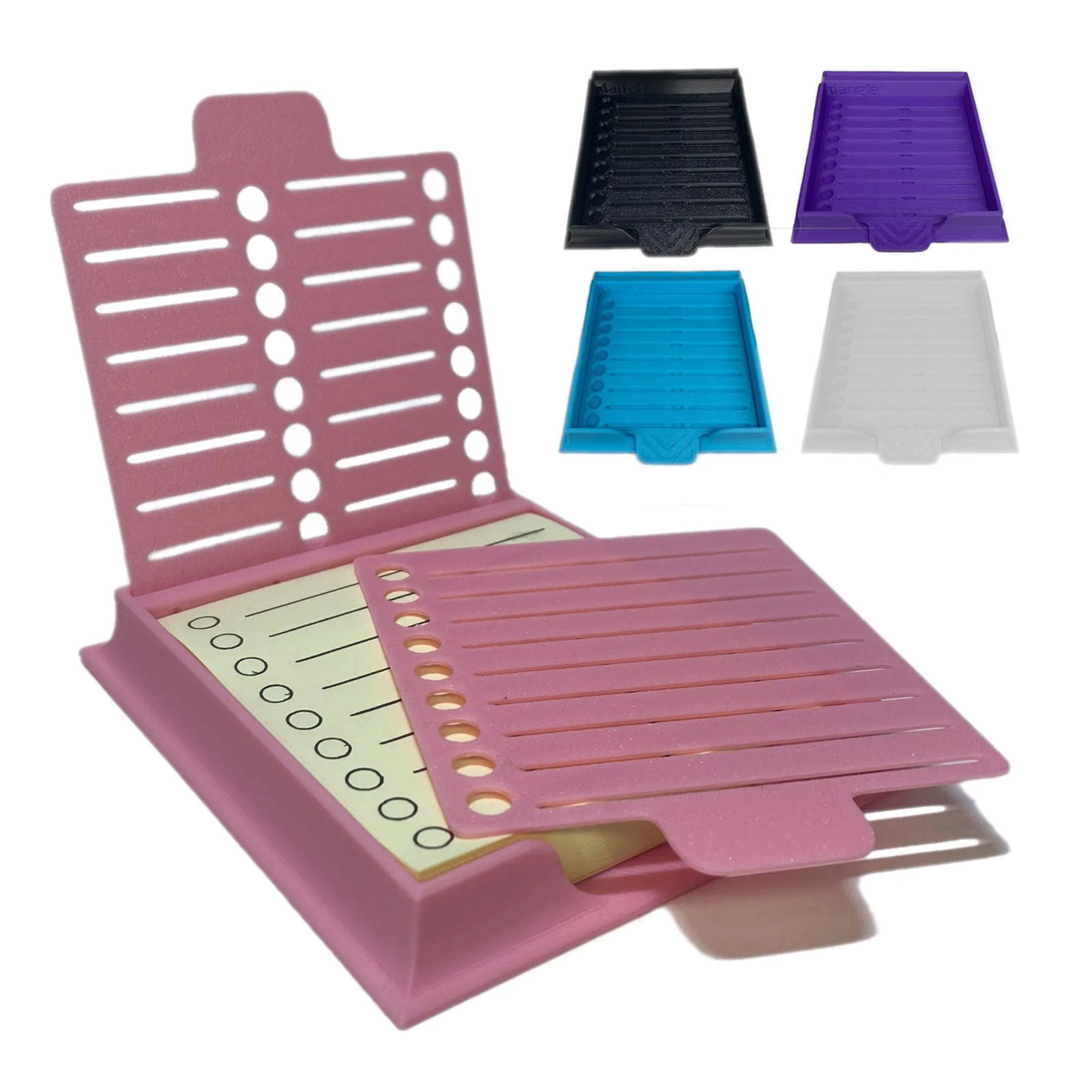 tasrioml Sticky Note Holder with Stencil Self-Stick Notepad Dispenser ...