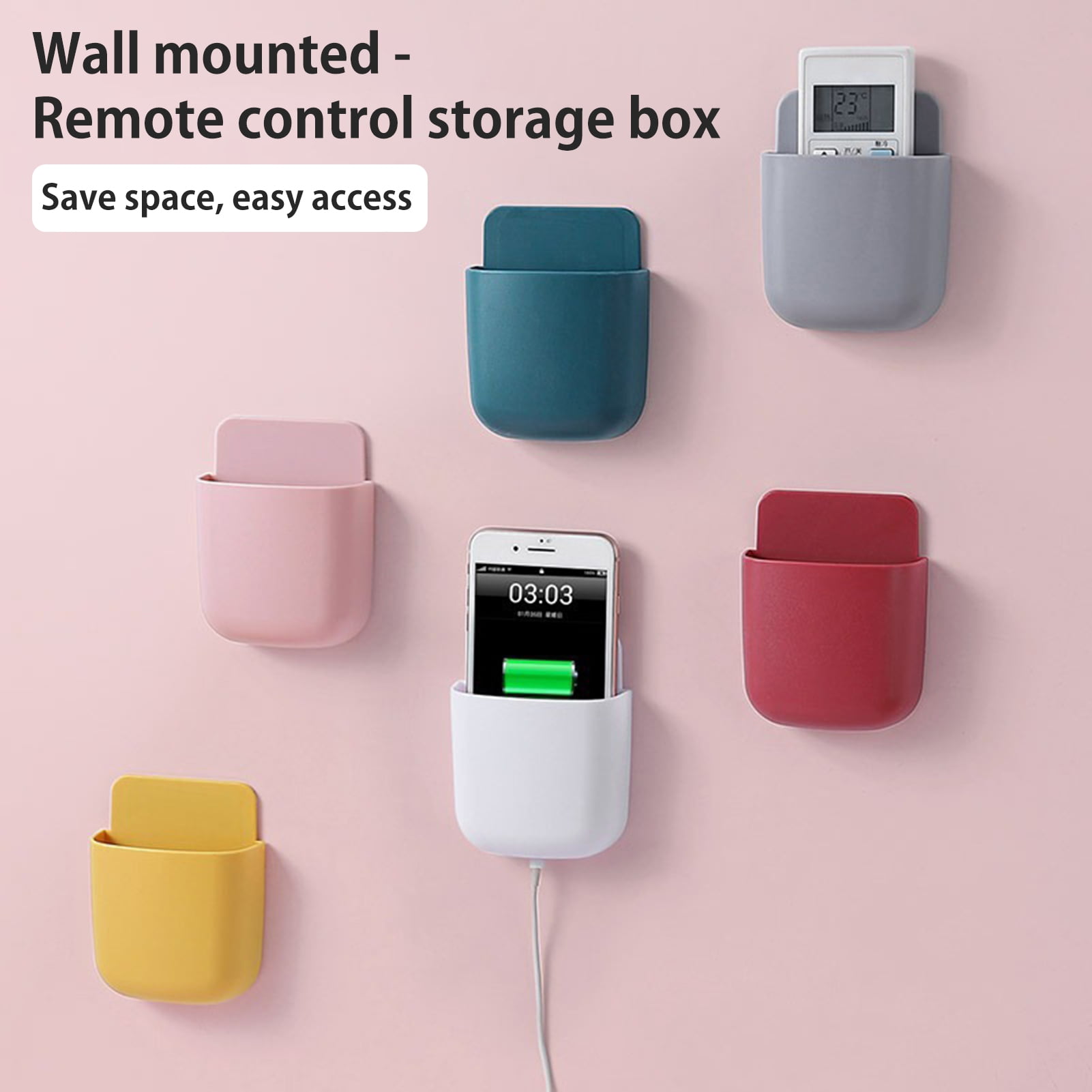 tasrioml Wall Mounted Storage Box Strong Load-bearing Simple Installation Multi-Function Phone ...
