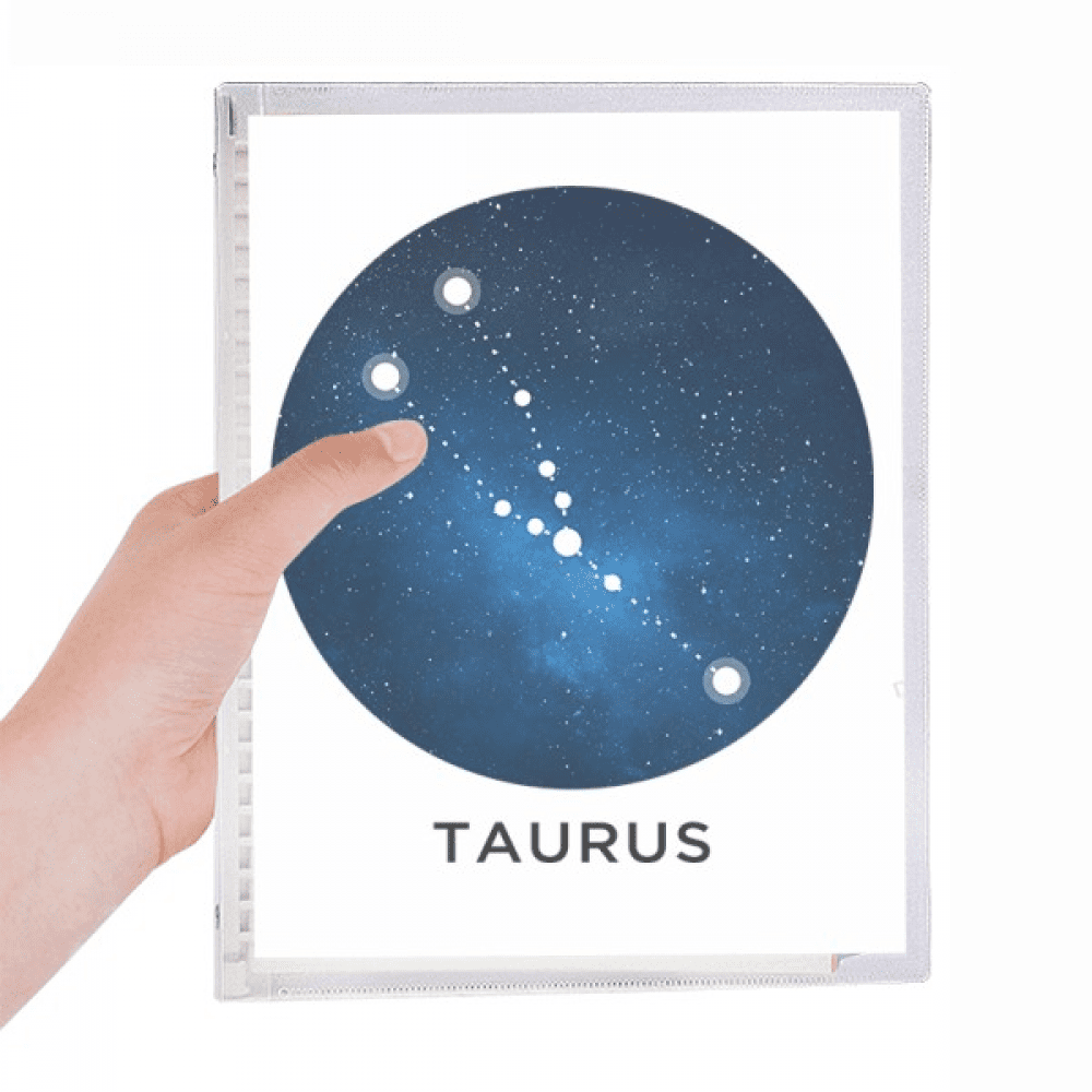 taurus constellation zodiac sign notebook loose diary refillable ...
