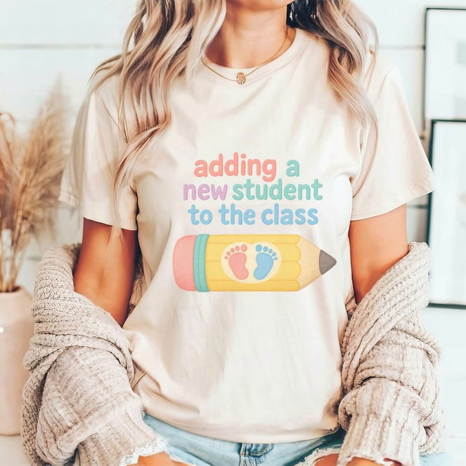 teacher pregnancy announcement shirt expecting mom shirt for pregnancy ...