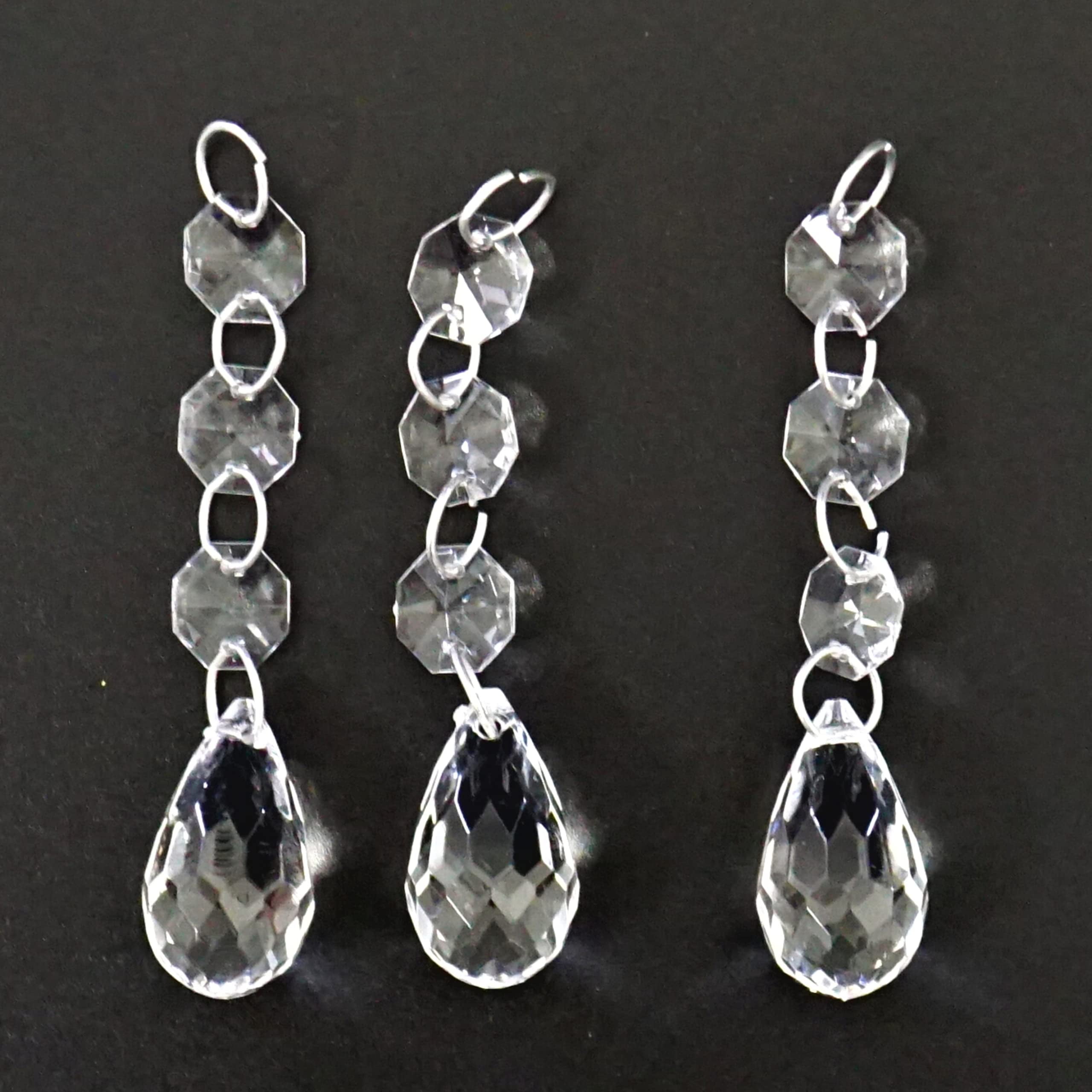 teardrop acrylic crystal drop beads christmas ornaments bling tree ...