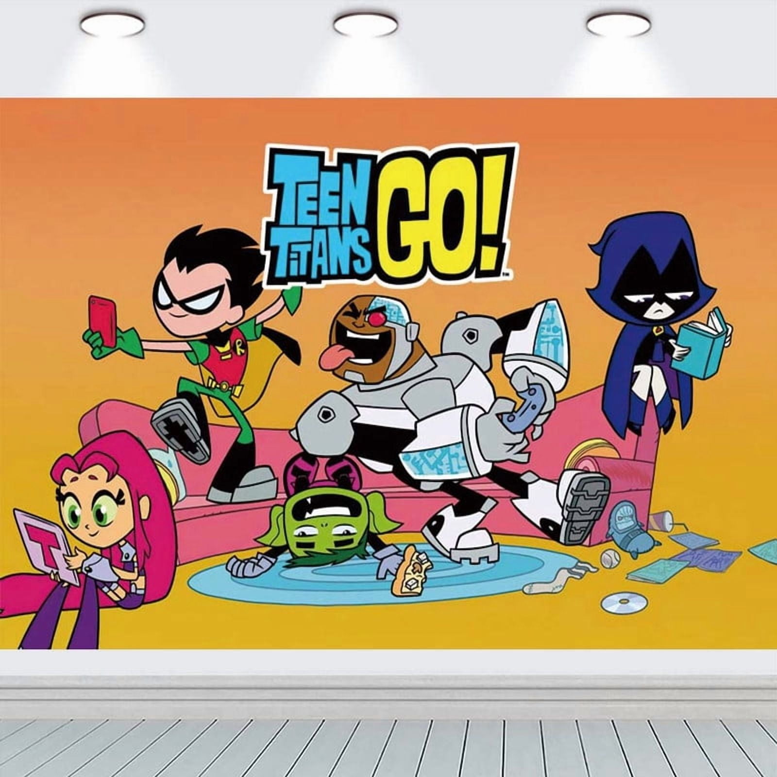 teen titans go Backdrop Banner Party Supplies Poster Movie Theme ...