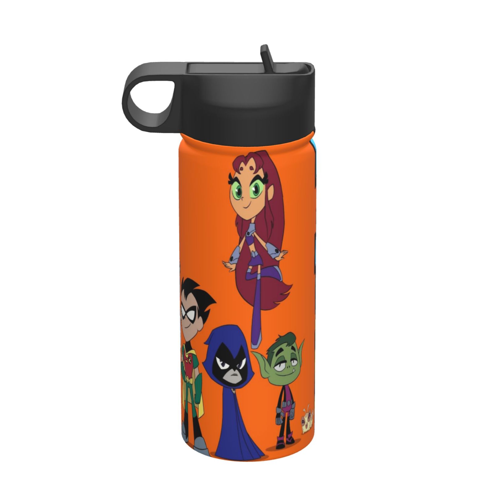 teen titans go Kids Insulated Water Bottle With Straw - 18 Oz Stainless ...