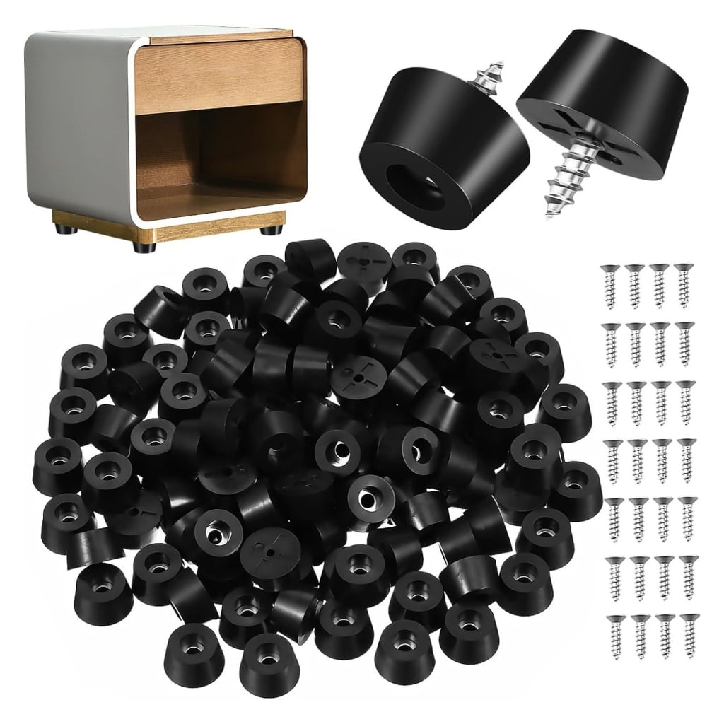 tegongse 120Pcs PVC Rubber Feet Cutting Board Adjustable Legs Furniture ...