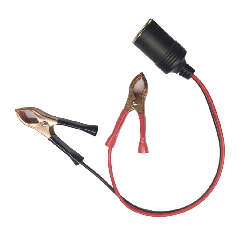 tegongse 12V 10A Female Car Cable Female Socket Plug to Battery Clip ...