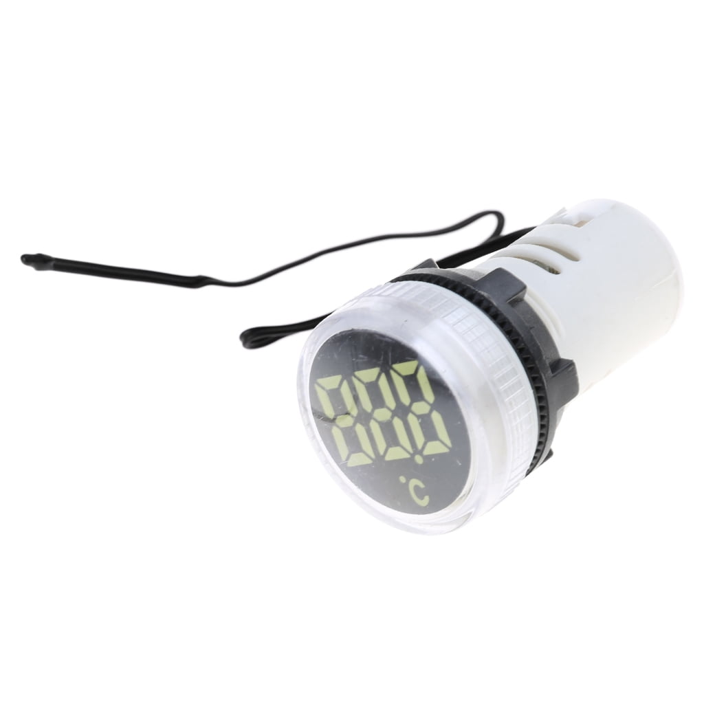 tegongse 22mm AC 50-380V Thermometer Indicator Light for Vehicles for ...