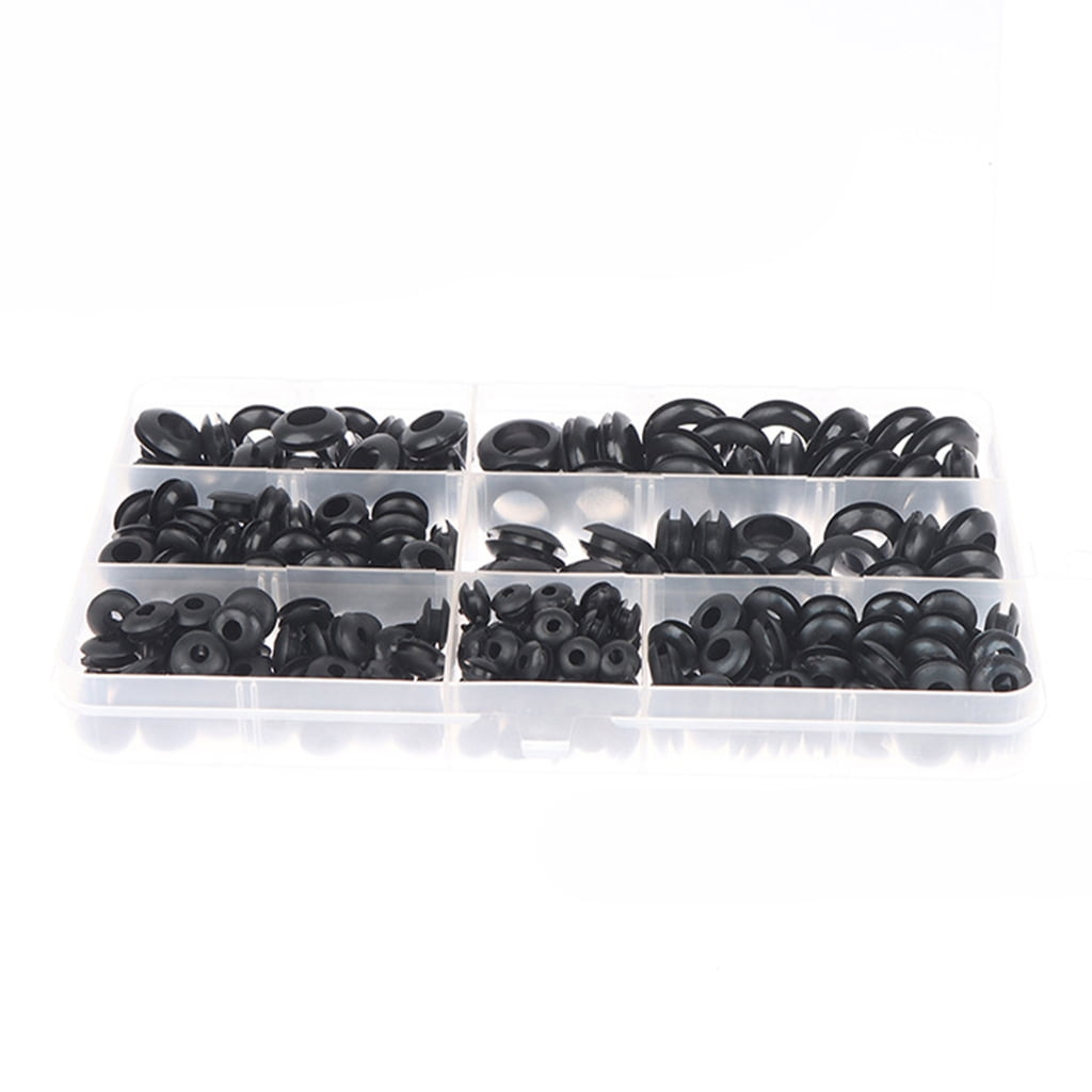 tegongse 260Pcs Rubber Grommets Kit Electrical Cable Holes Grommets 7 ...
