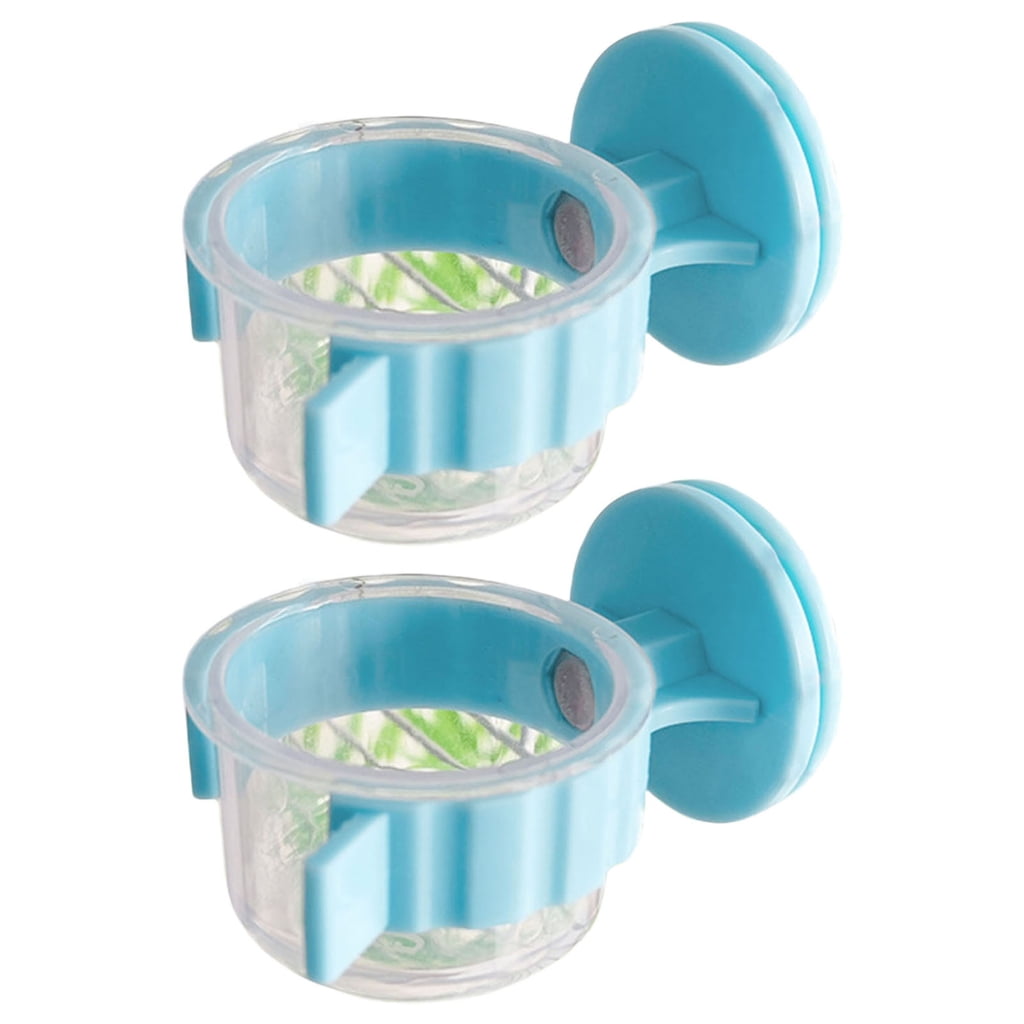 tegongse 2Pieces Durable PET Bird Bowls Feeding Cup With Clips For ...