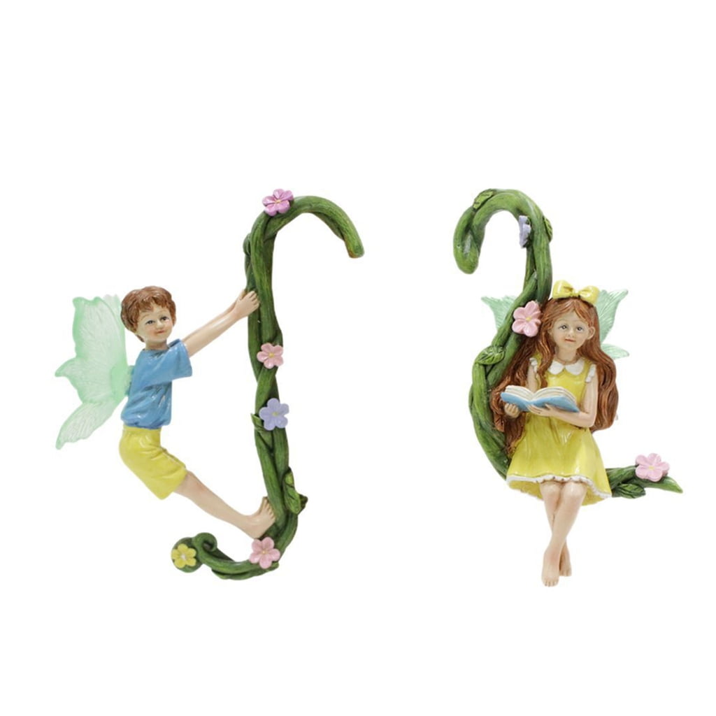 tegongse 2pcs Decorative Hanging Vine Sculpture Resin Model Statue ...