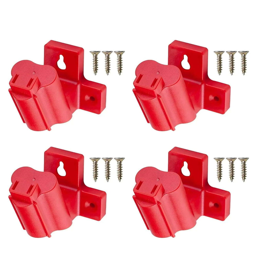 tegongse 4/8Pcs Angled Tool Stand Wall Mount Tool Holder Rack for Quick ...