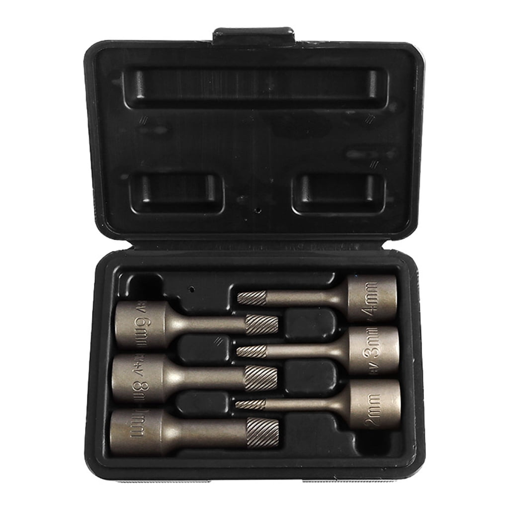 tegongse 6Pcs 3/8 Damaged Screw Extractors Drill Bit Purpose Tool ...