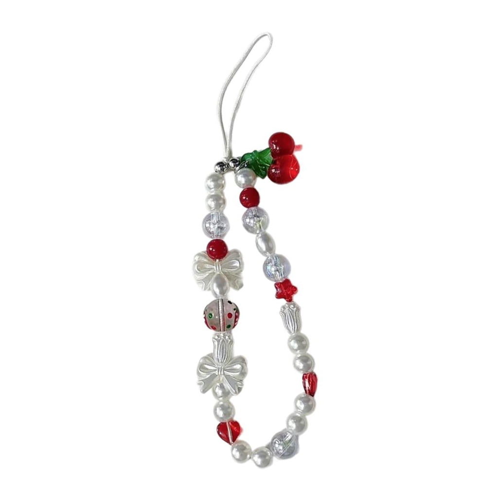 tegongse Beaded Camera Wrist Strap with Cuteness Pearls Charm Digital ...