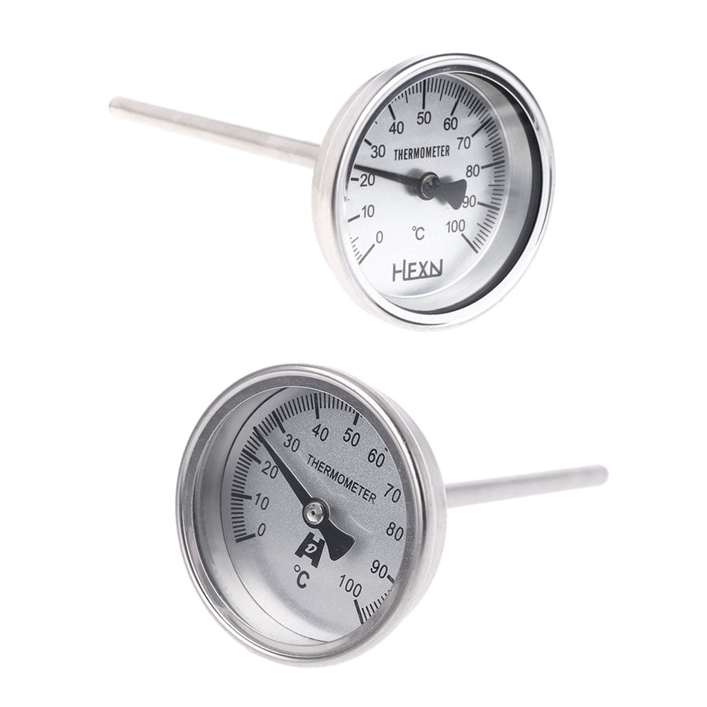 tegongse Bi-Metal Process Grade Thermometer Stainless Steel 1/4PT ...