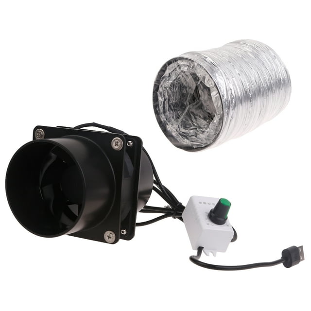 tegongse Compact and Portable Extractor Fan with Duct Pipe and ...