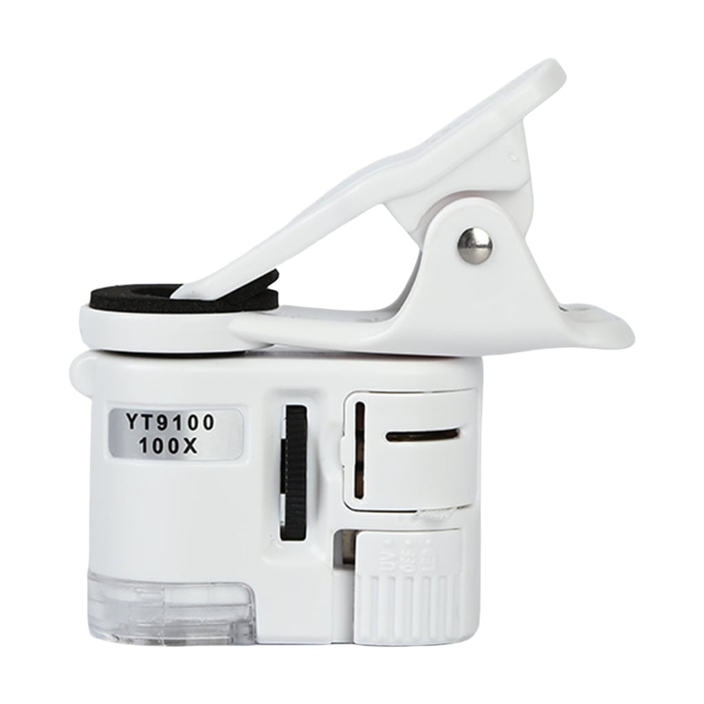 tegongse Easy Carry Mobile Phone Microscope Magnifier with LED Handheld ...