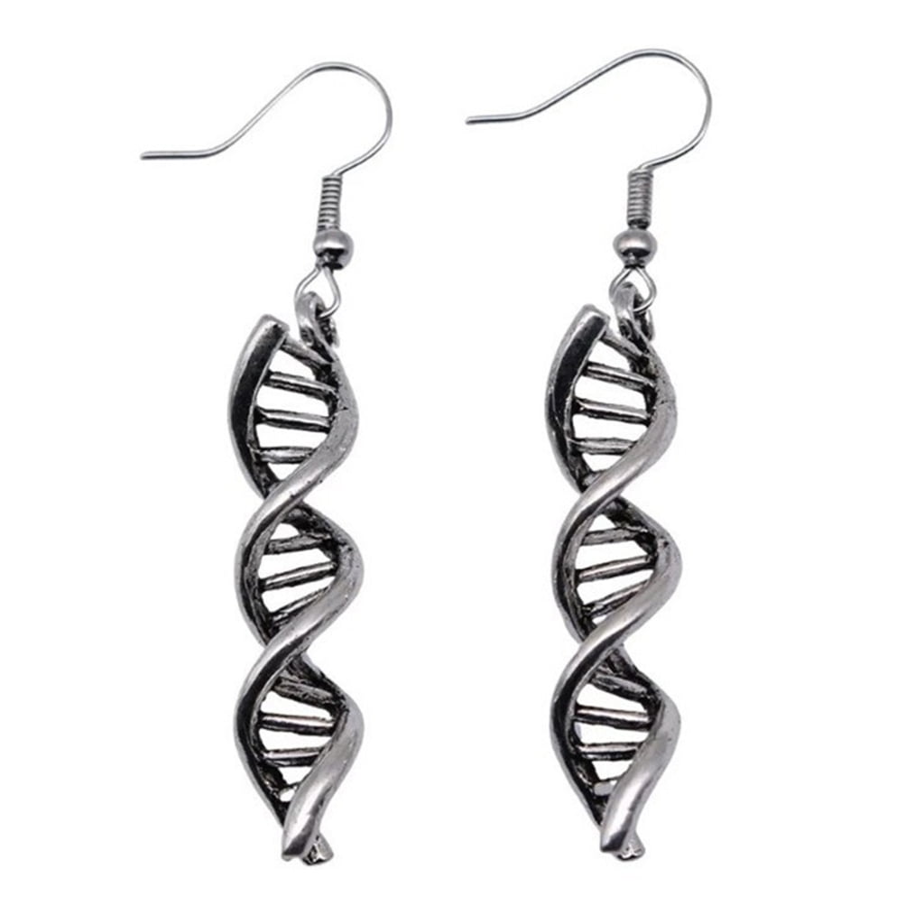 tegongse Elegant DNA Double Helix Earrings Ear Hooks Inspired From ...