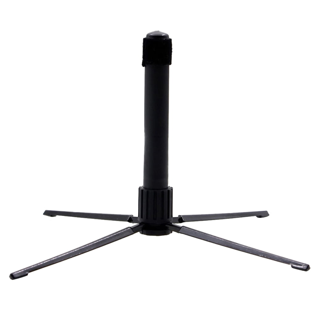 tegongse Foldable Flute Stand Base 4-Leg Holder Clarinet Rest Rack ...