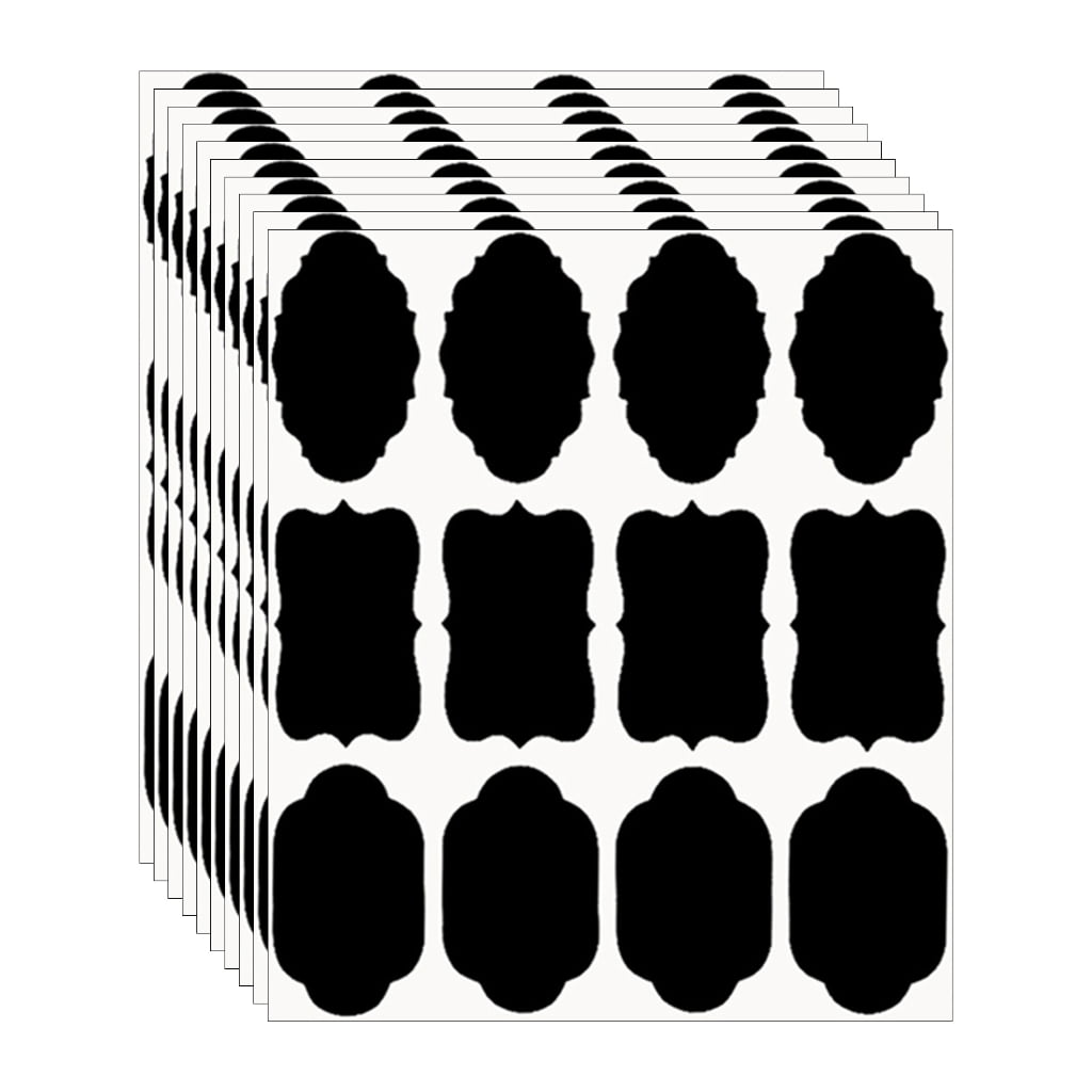 tegongse Kraft Label Sticker 120PCS Fancy Shape Wrapping Labels for ...