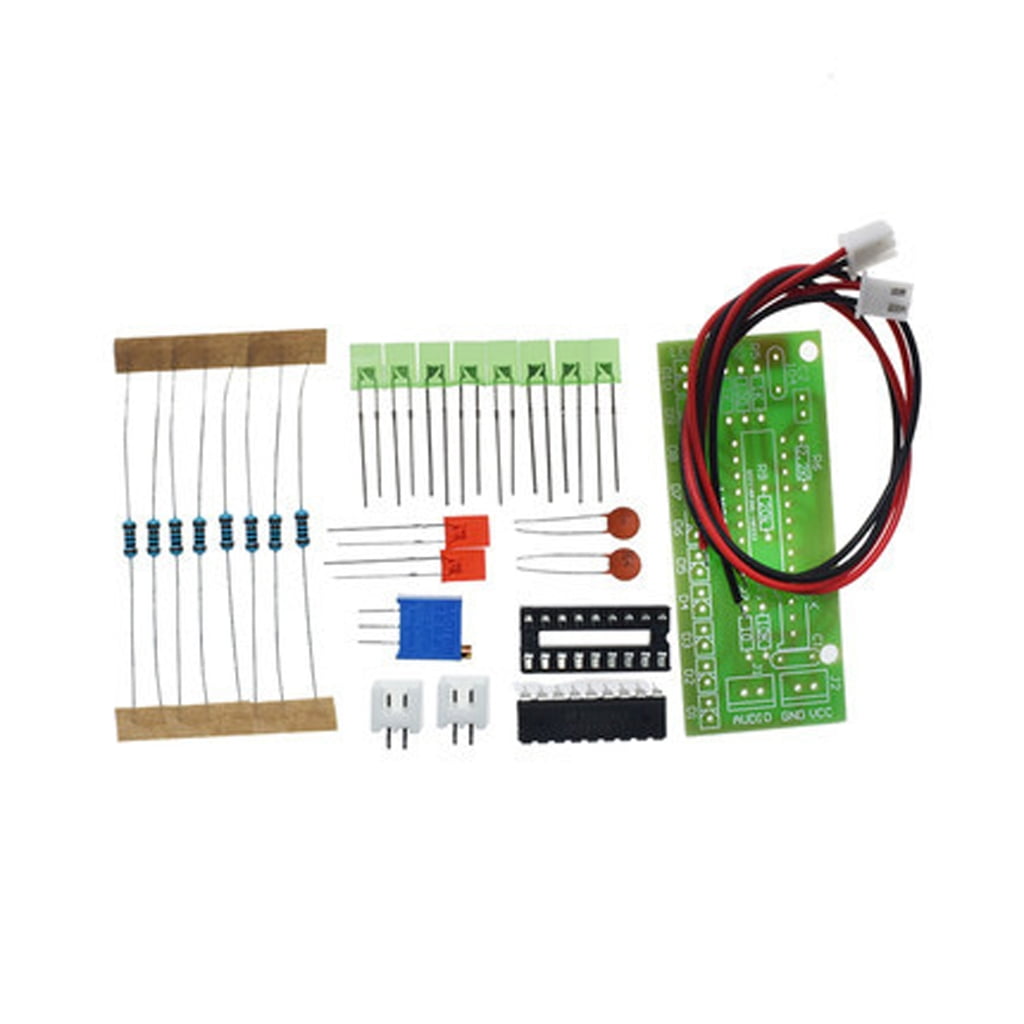 tegongse LM3915 DIY Sound Level Indicator Set 10 LED Sound Spectrum ...