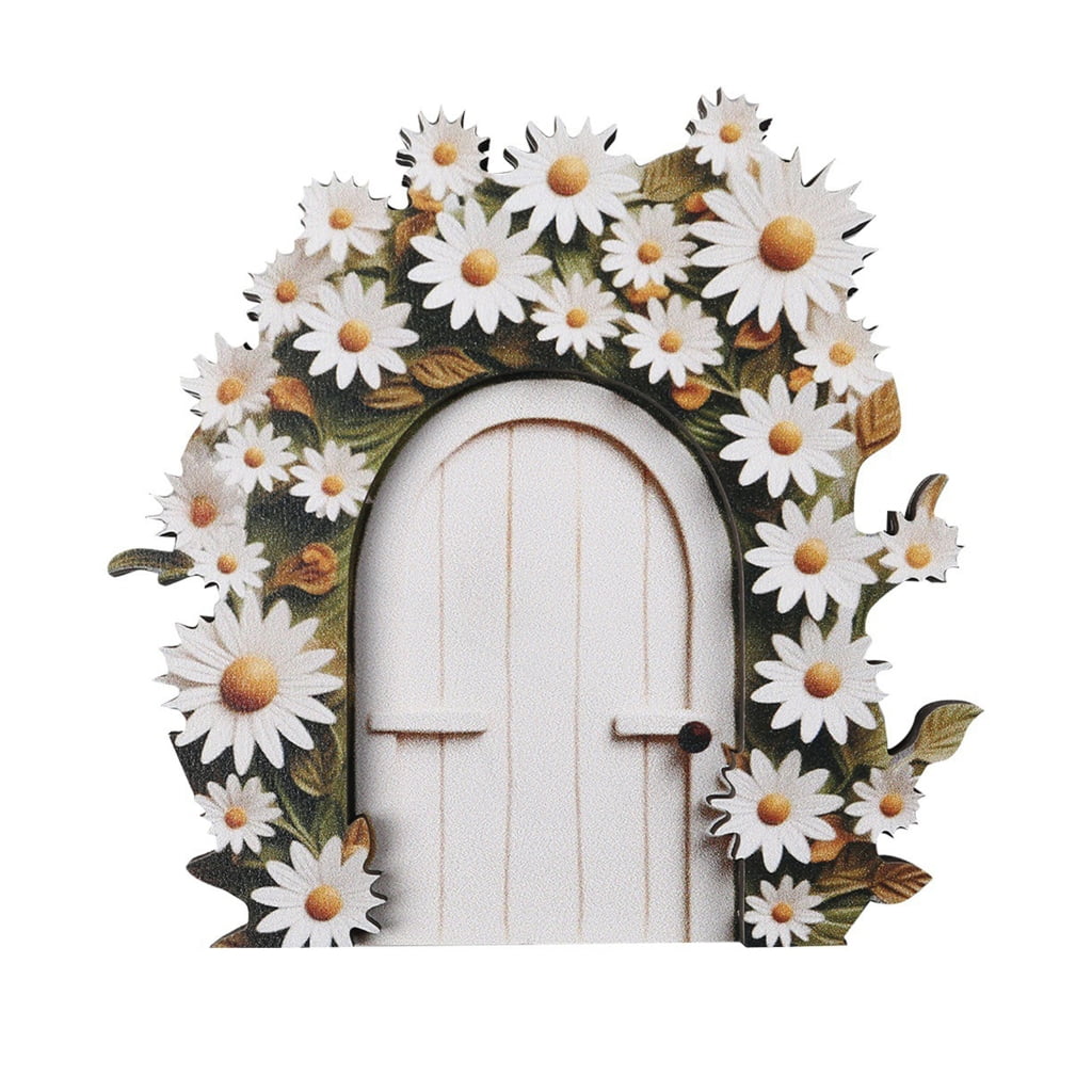 tegongse Miniature Fairy Garden Fairy Door Fairy Door for Tree Stumps Decors Fairy House Fairy ...