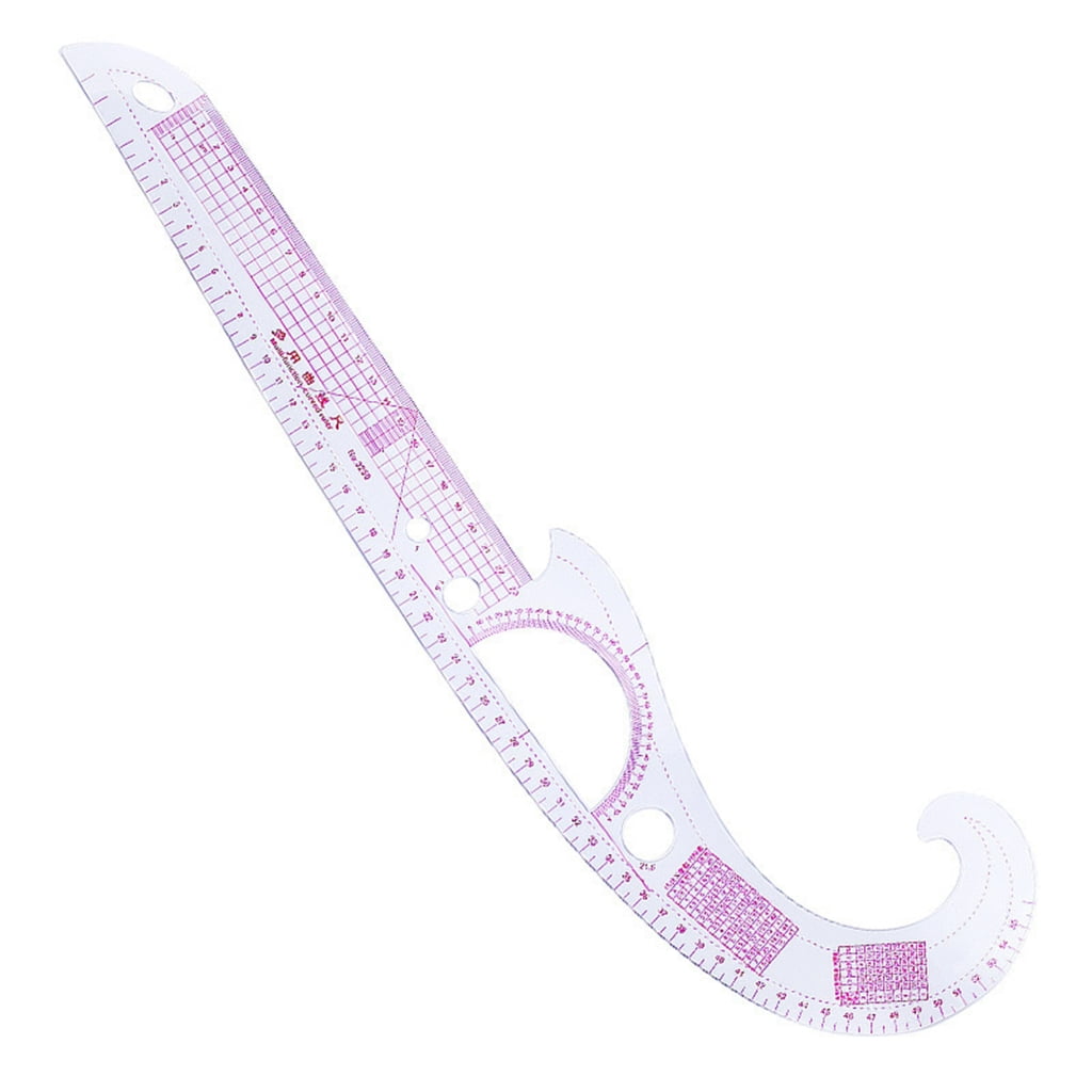 tegongse Multifunctional Patchwork Ruler French Curved Ruler Clear ...