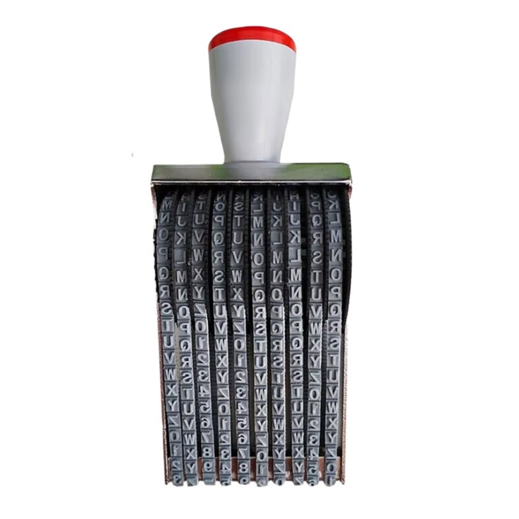 tegongse Multifunctional Rubber Roller Stamp Adjustable Letter and ...