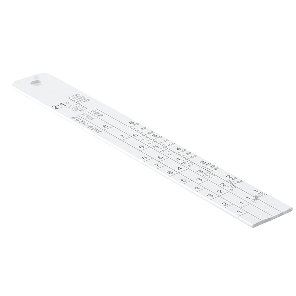 tegongse Paint Mixing Ruler Scale Paint Mixing Ruler Standard Steel ...