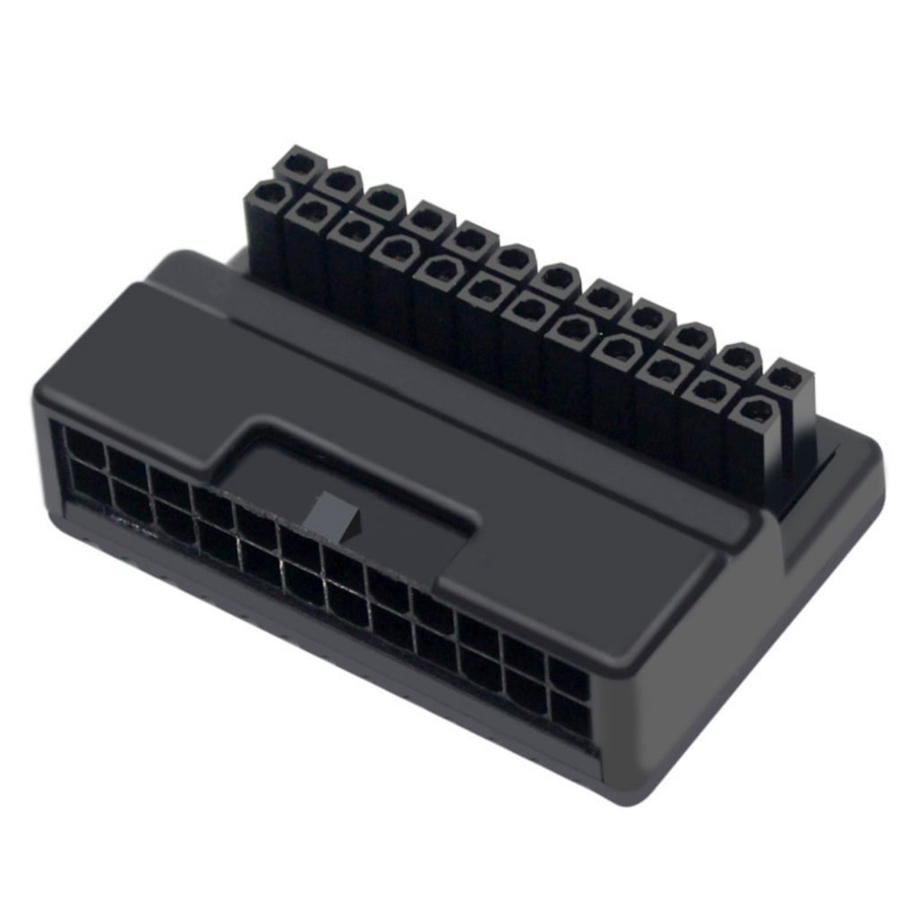 tegongse Right Angle ATX24Pin Power Connector Direction Gender Changer ...