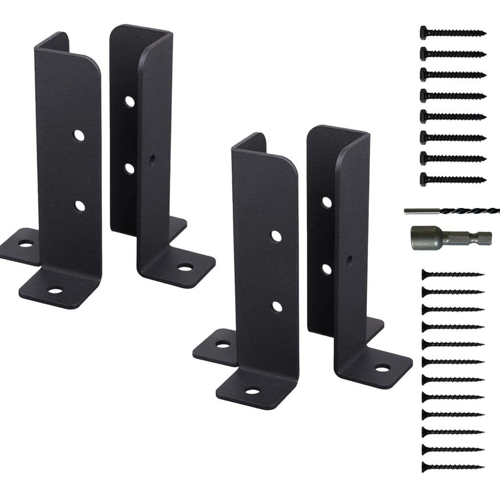 tegongse Sturdy Adjustable Deck Post Base Brackets for Enhancing Deck ...