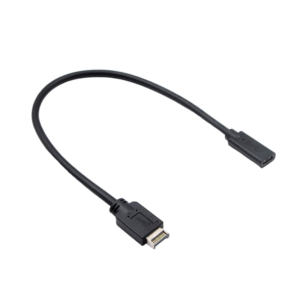 tegongse Type C Front Panel Header Extension Cable USB3.1 Type to USB3 ...