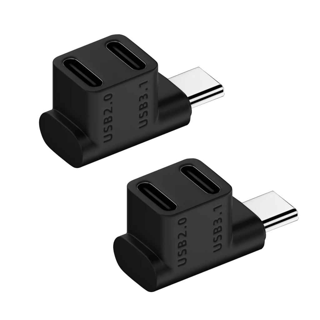 tegongse Type C USB 3.1 10Gbps PD100W Charging Adapter 180 Degree Type ...